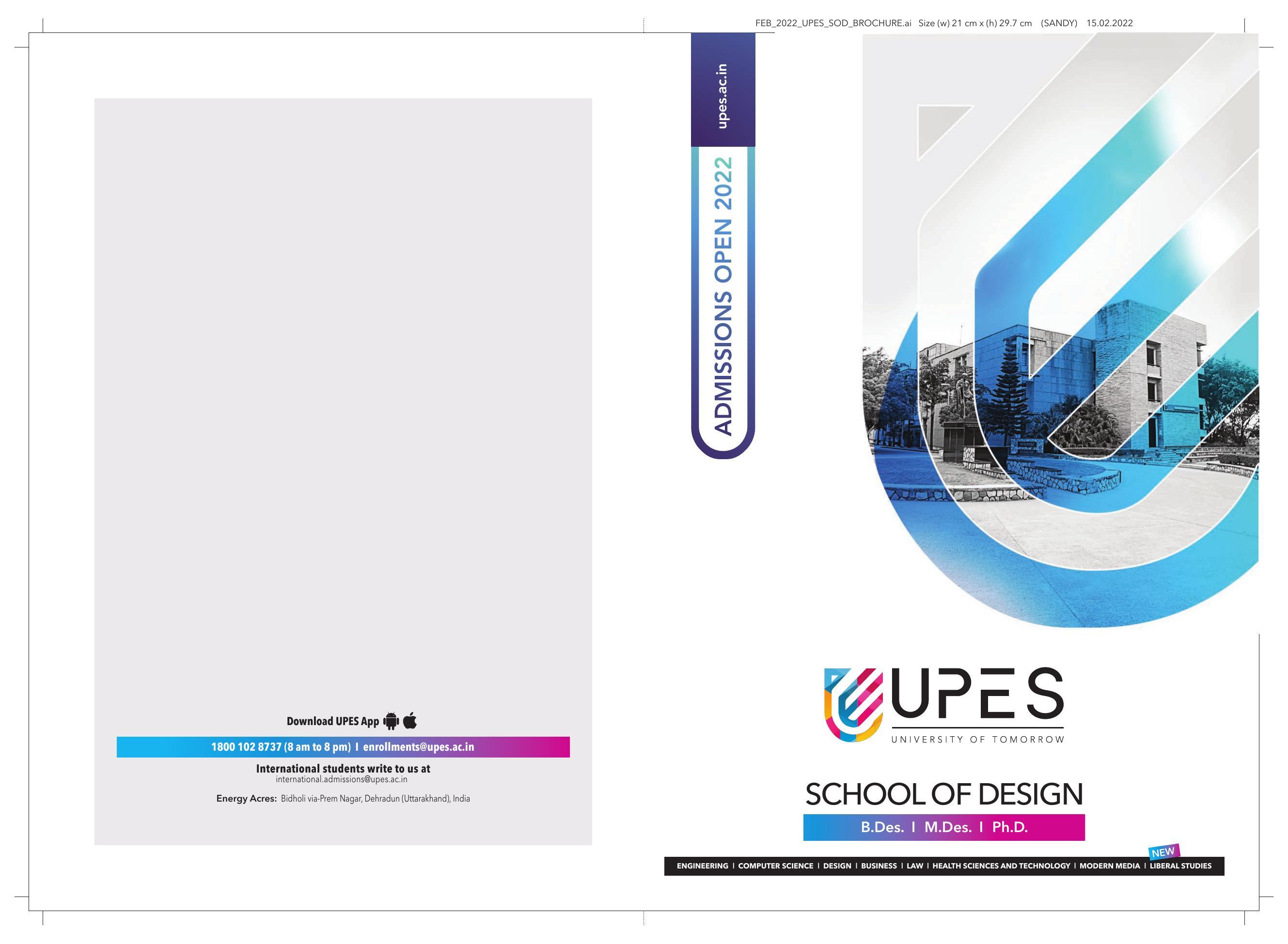 University of Petroleum and Energy Studies (UPES), Dehradun School of ...