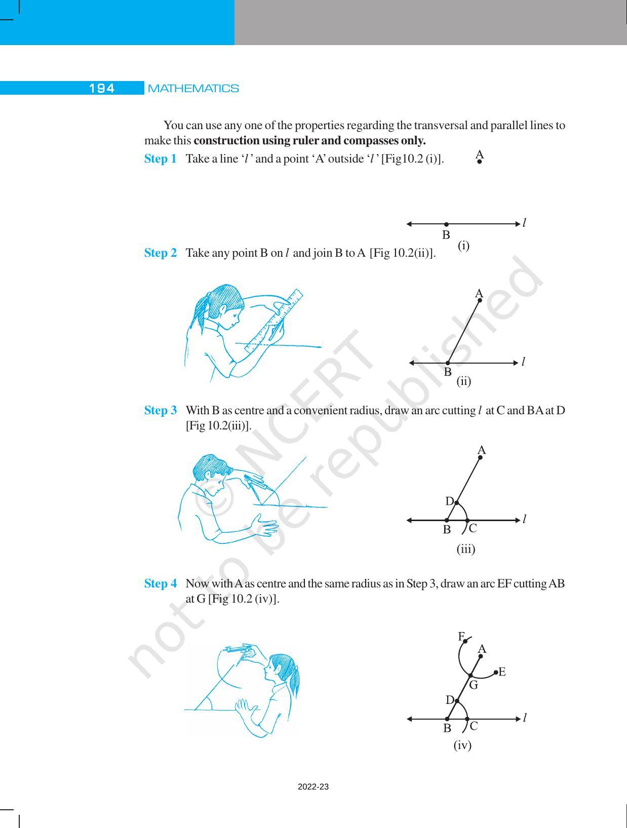 NCERT Book for Class 7 Maths: Chapter 10-Practical Geometry - IndCareer Schools