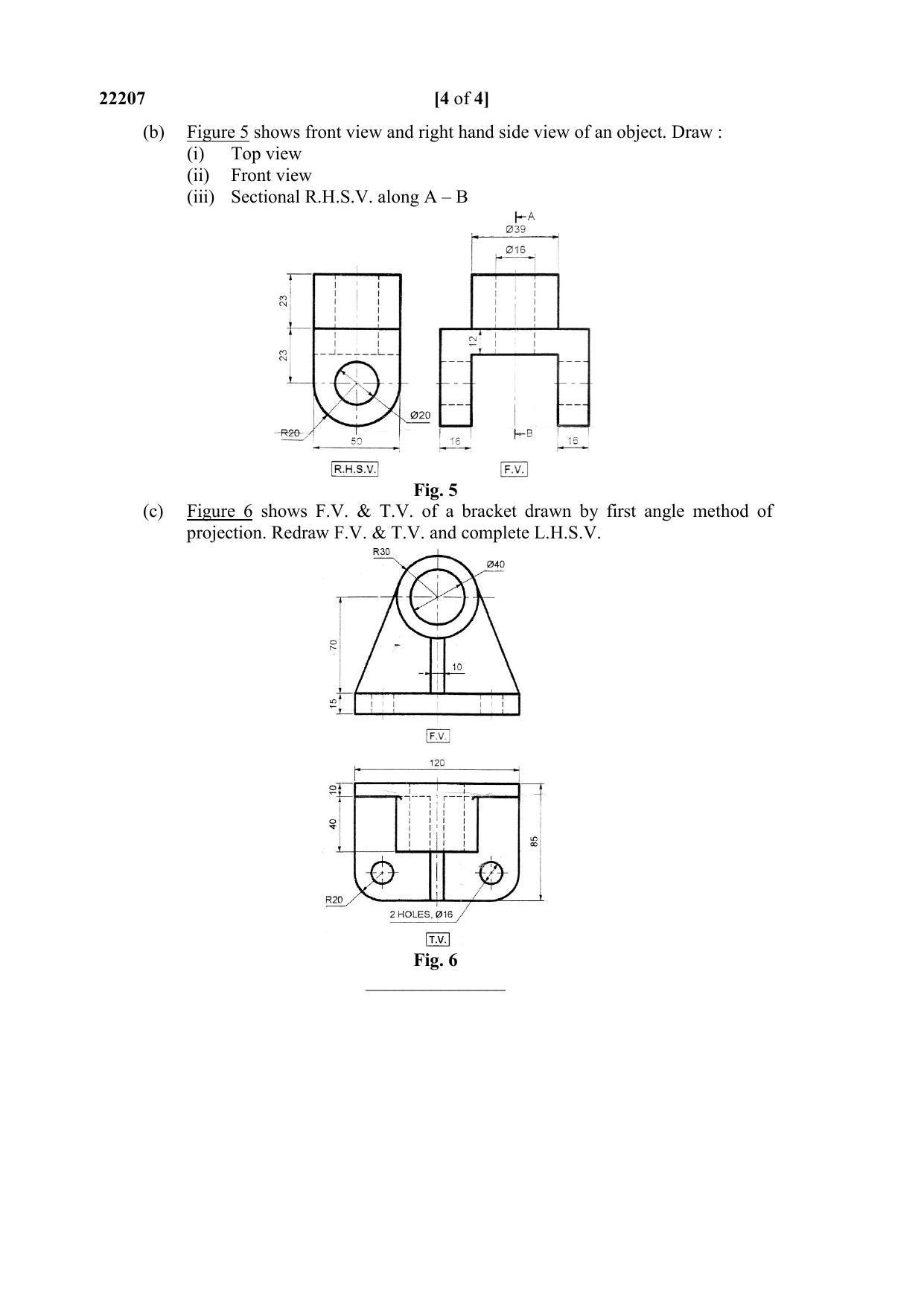 MSBTE Question Paper - 2019 - Engineering Drawing - IndCareer Docs