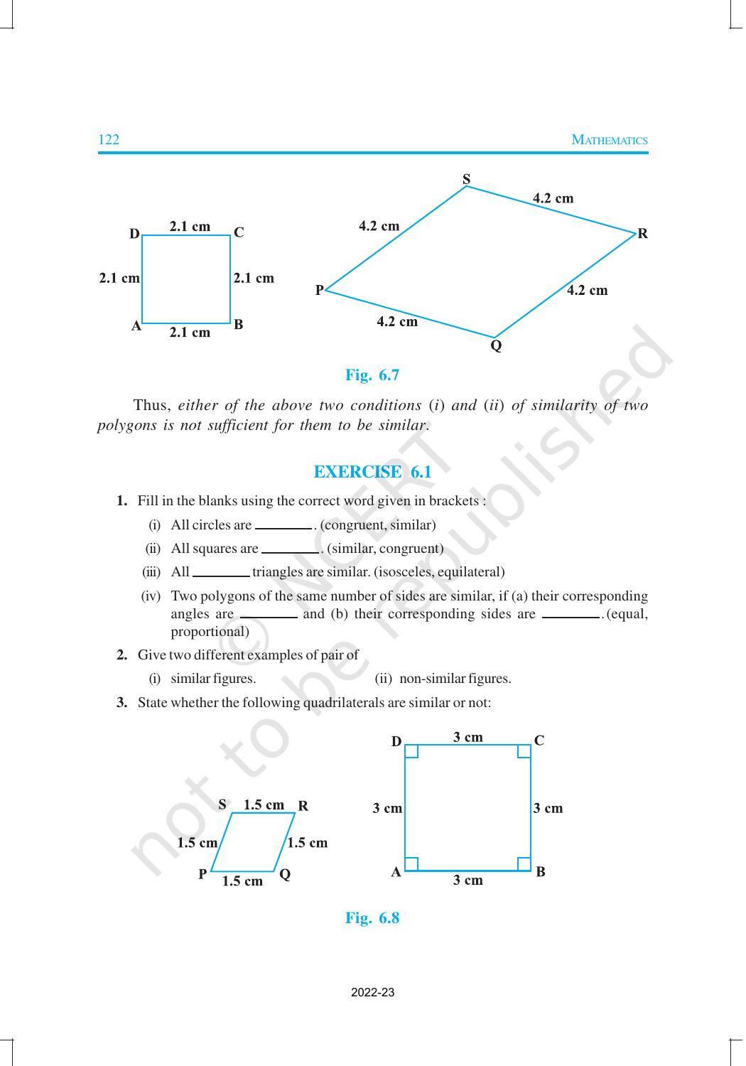 NCERT Book for Class 10 Maths Chapter 6 Triangles - IndCareer Schools