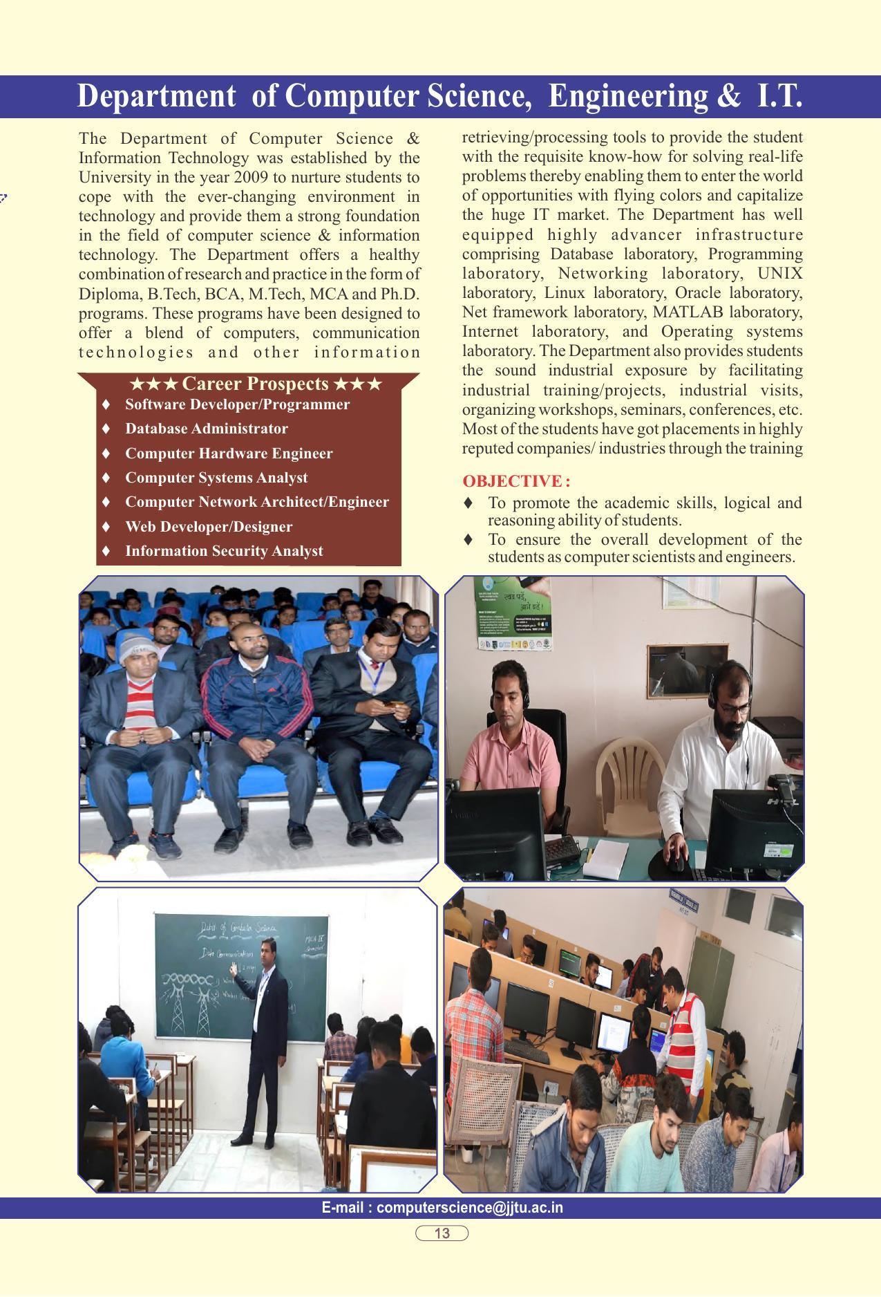 Shri Jagdishprasad Jhabarmal Tibrewala University (JJTU), Jhunjhunu ...