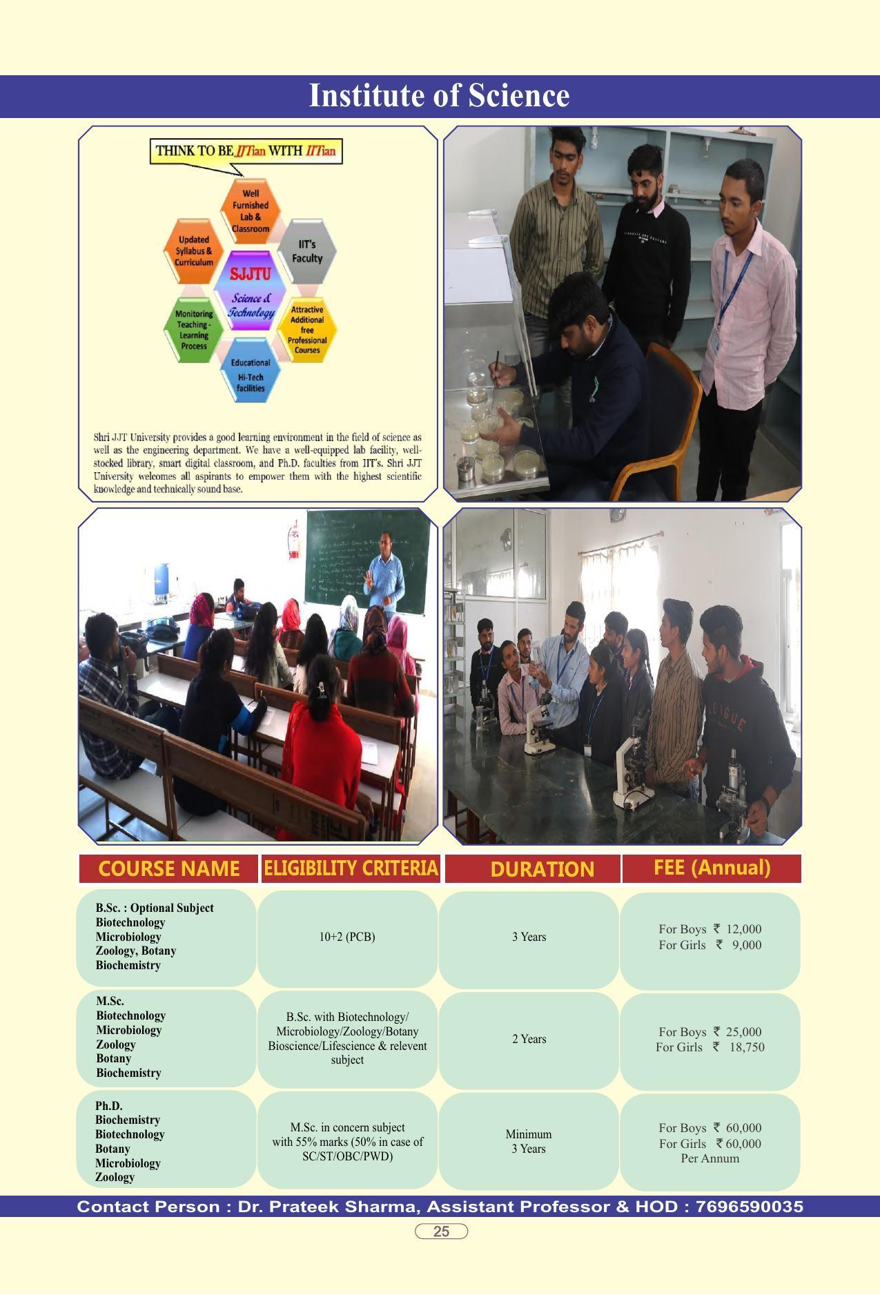 Shri Jagdishprasad Jhabarmal Tibrewala University (JJTU), Jhunjhunu ...