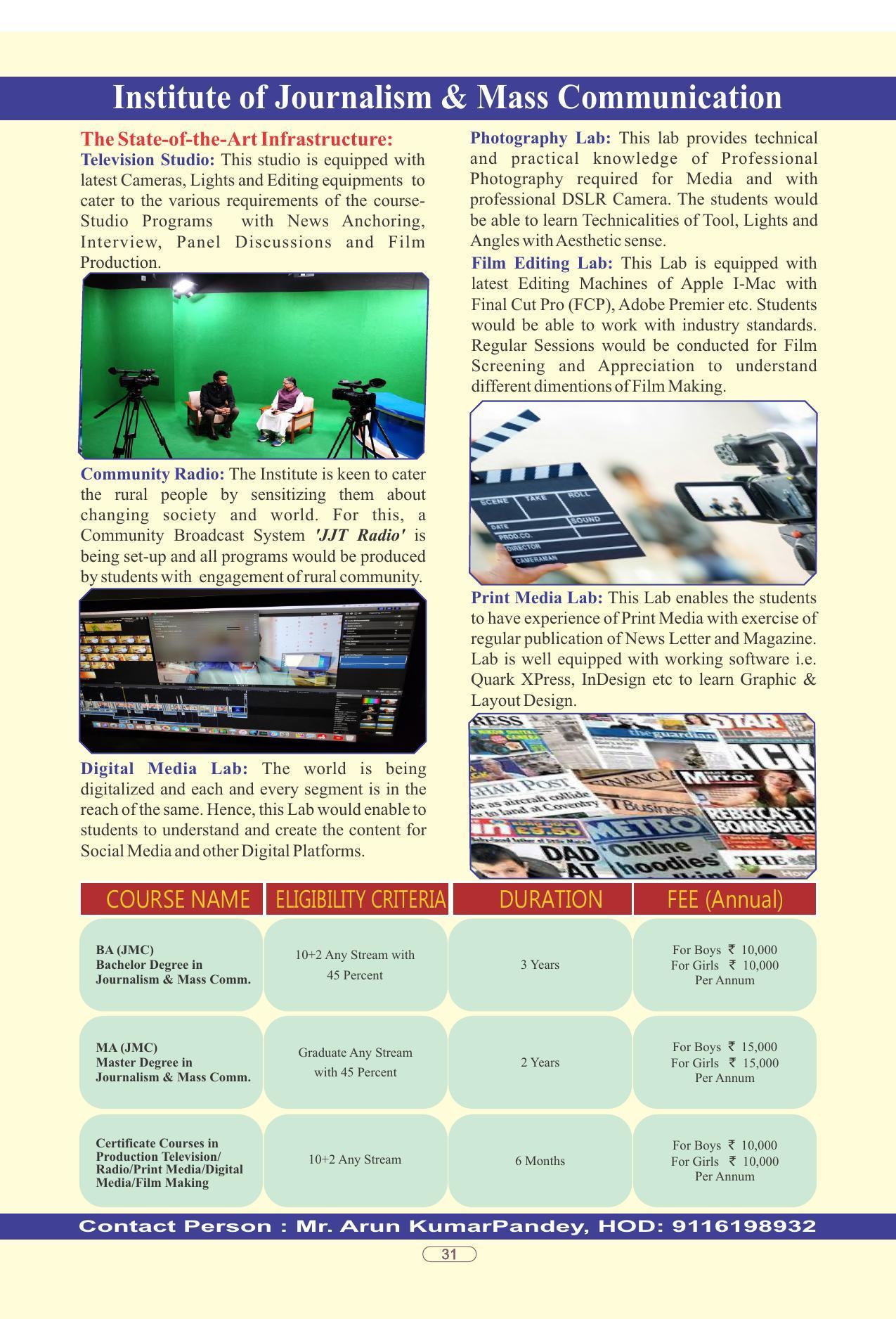 Shri Jagdishprasad Jhabarmal Tibrewala University (JJTU), Jhunjhunu ...