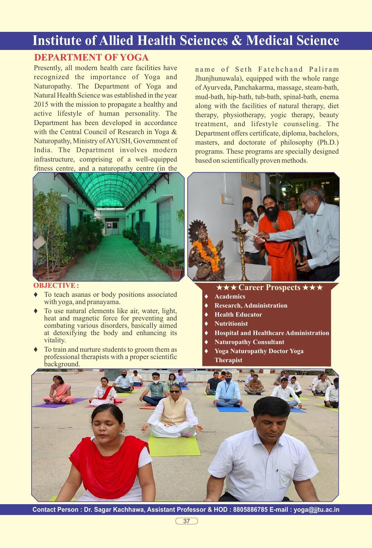 Shri Jagdishprasad Jhabarmal Tibrewala University (JJTU), Jhunjhunu ...