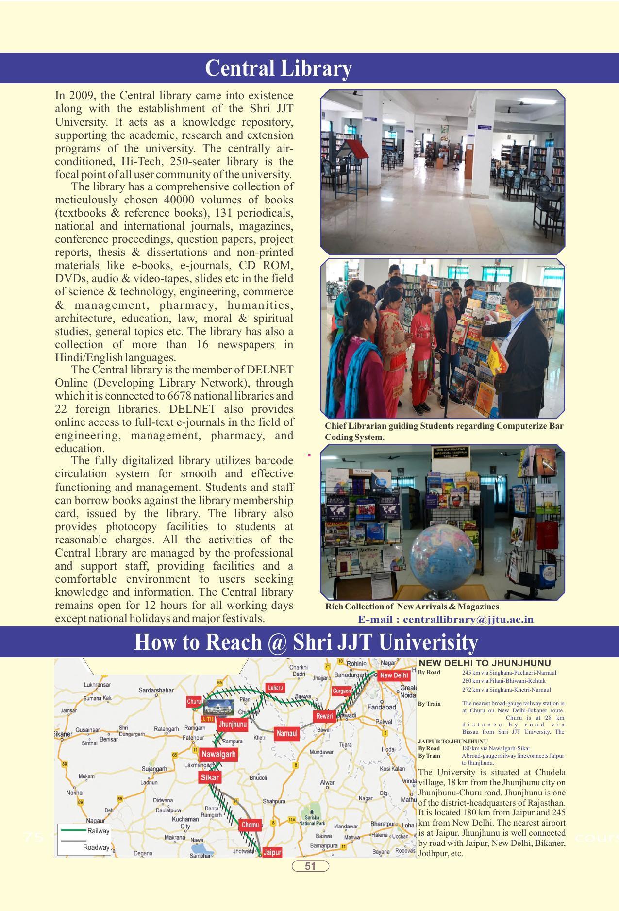 Shri Jagdishprasad Jhabarmal Tibrewala University (JJTU), Jhunjhunu ...