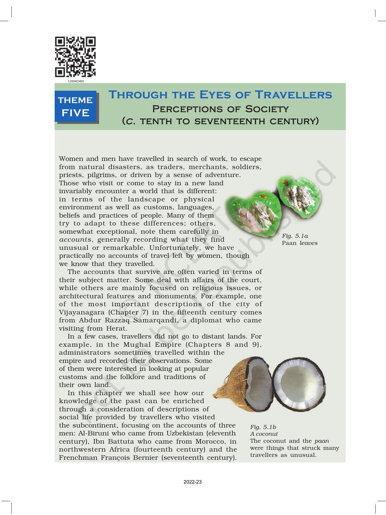 NCERT Book for Class 12 History Chapter 5 Through