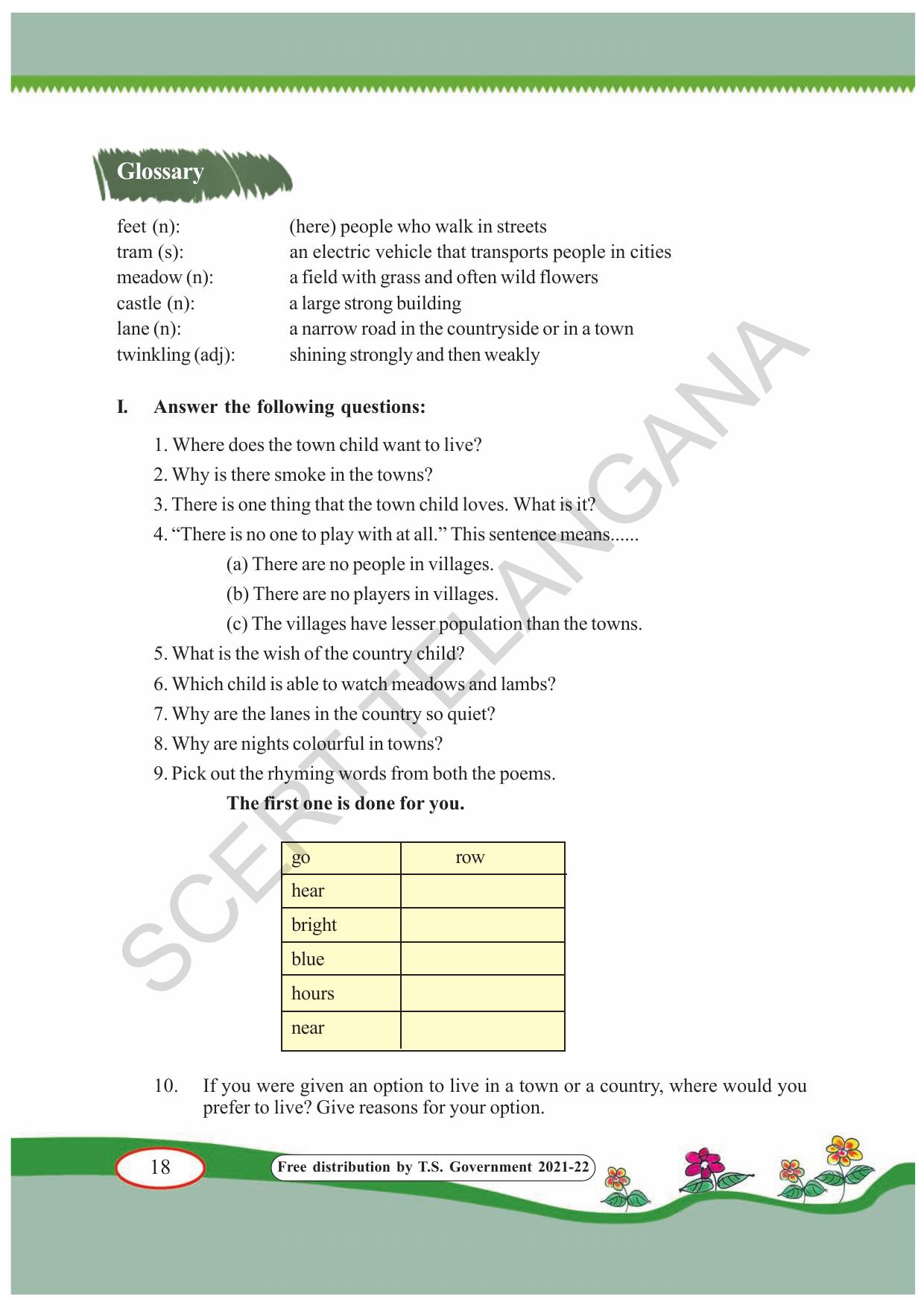 TS SCERT Class 7 English(English Medium) Text Book - IndCareer Docs
