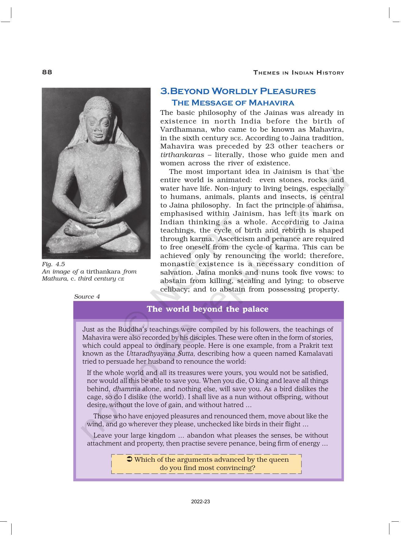 NCERT Book for Class 12 History Chapter 4 Thinkers, Beliefs