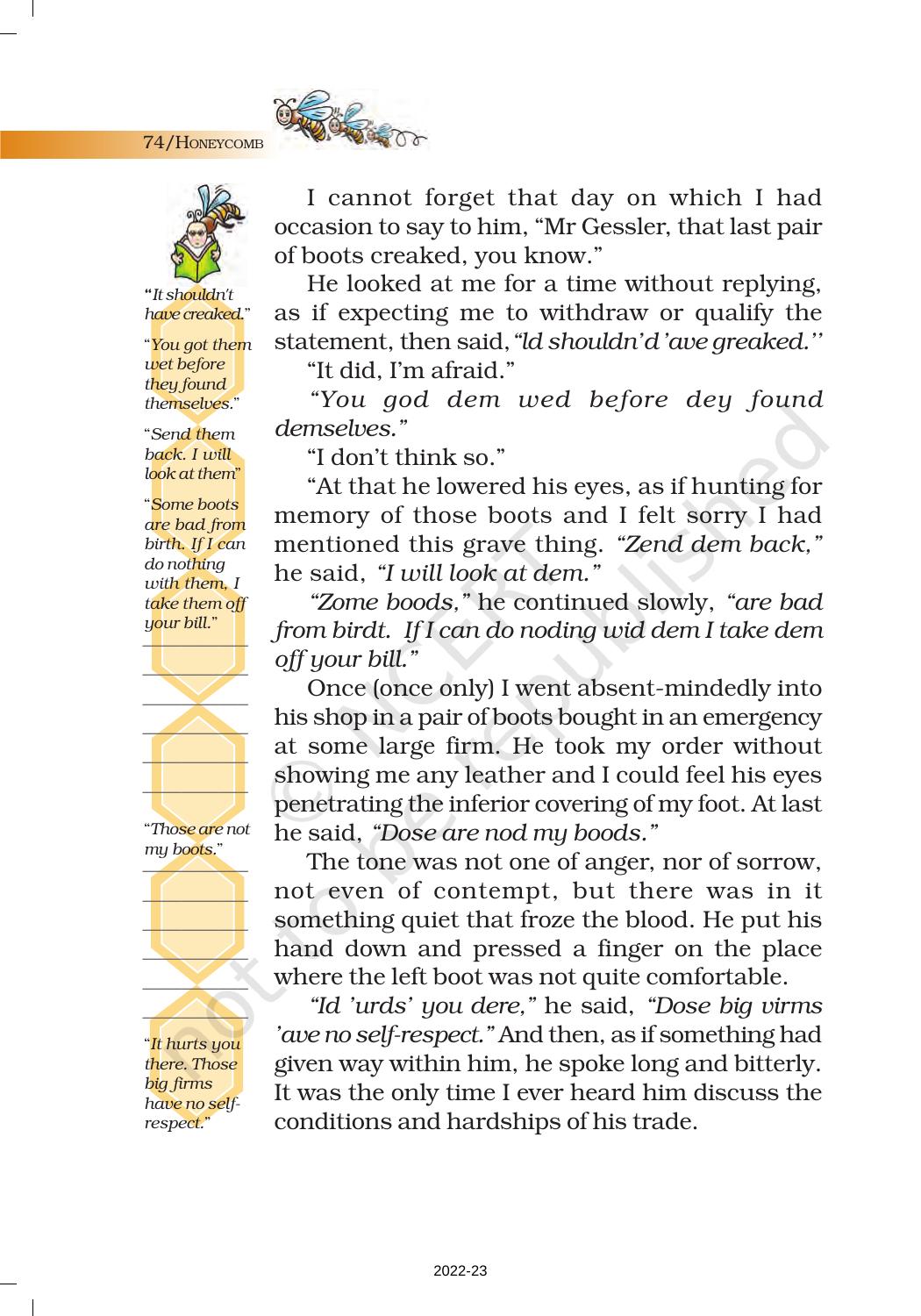 NCERT Book for Class 7 English (Honeycomb): Chapter 5-Quality ...