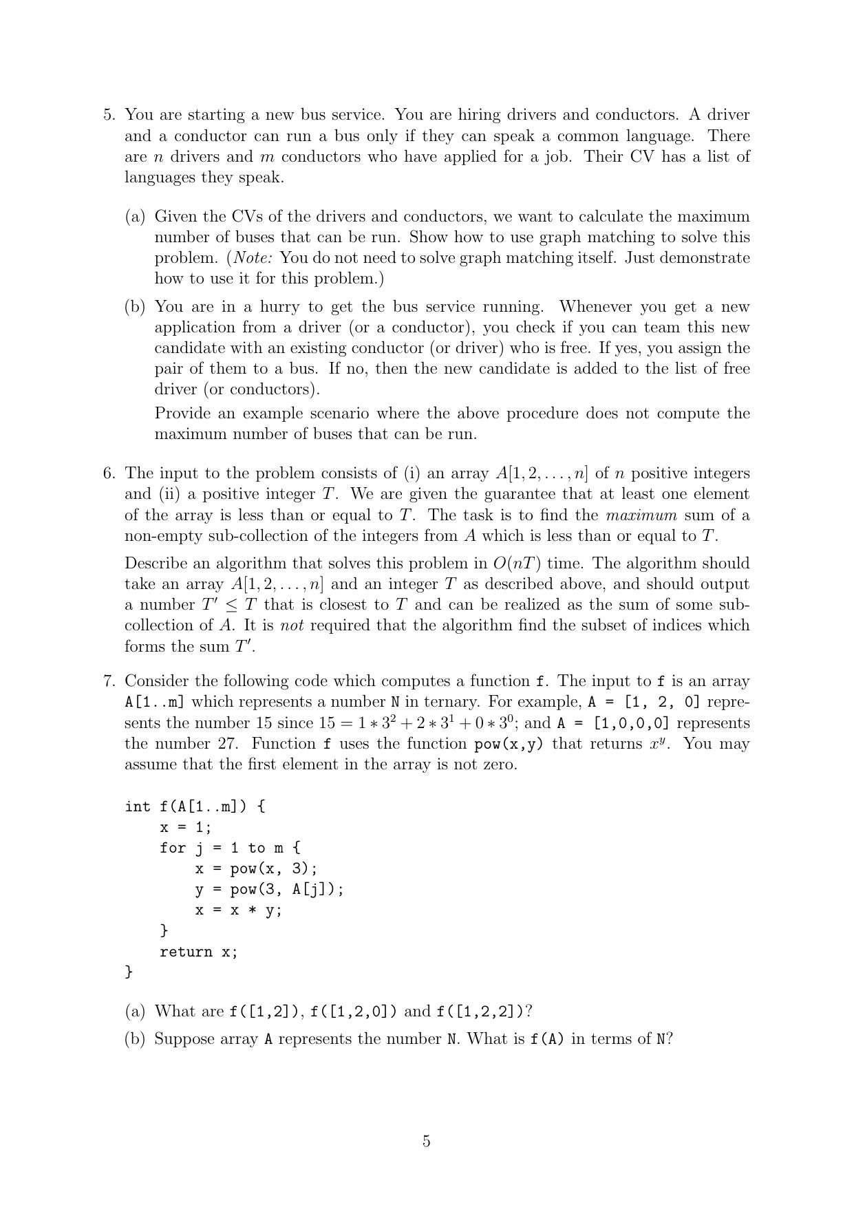 MSc/PhD Mathematics 2023 Question Paper - IndCareer Docs