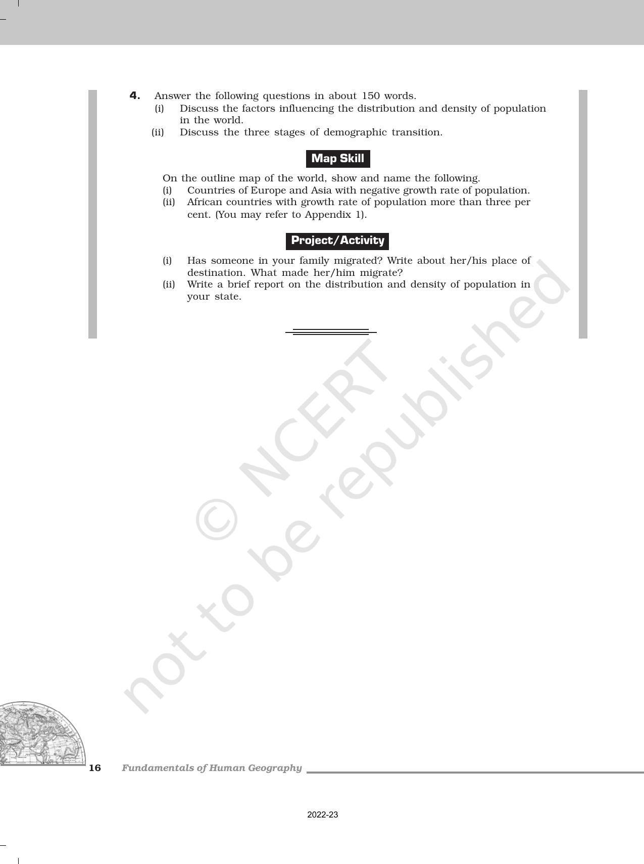 Ncert Book For Class 12 Geography Chapter 2 The World