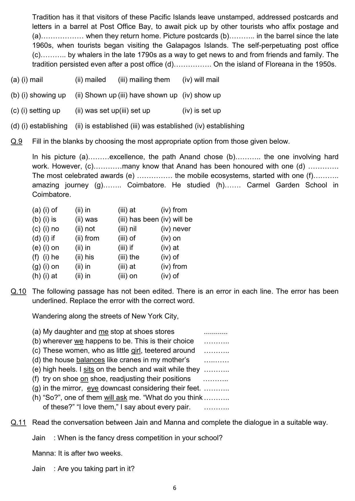 CBSE Worksheets for Class 10 English Assignment 23 - IndCareer Docs