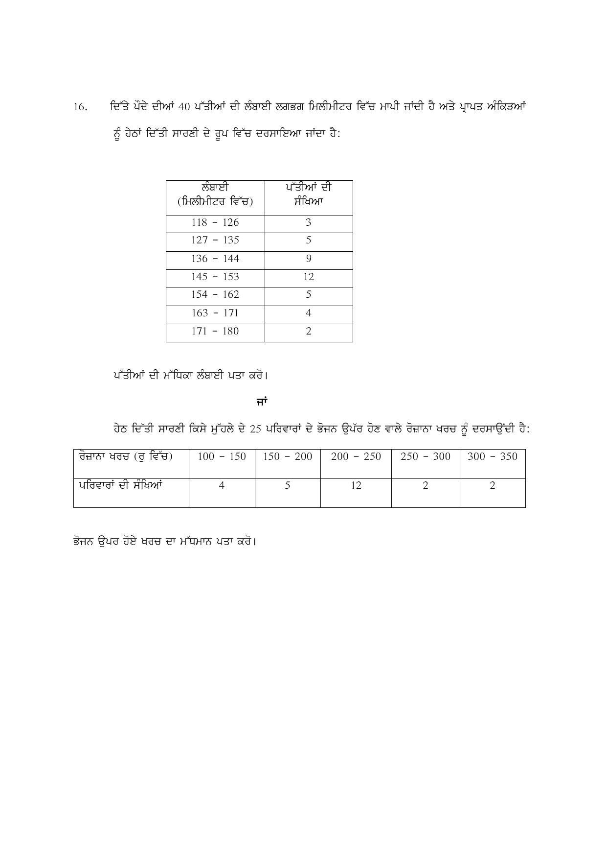 PSEB Class 10th Mathematics Paper 2024 [PDF] - Punjab Board 10th ...