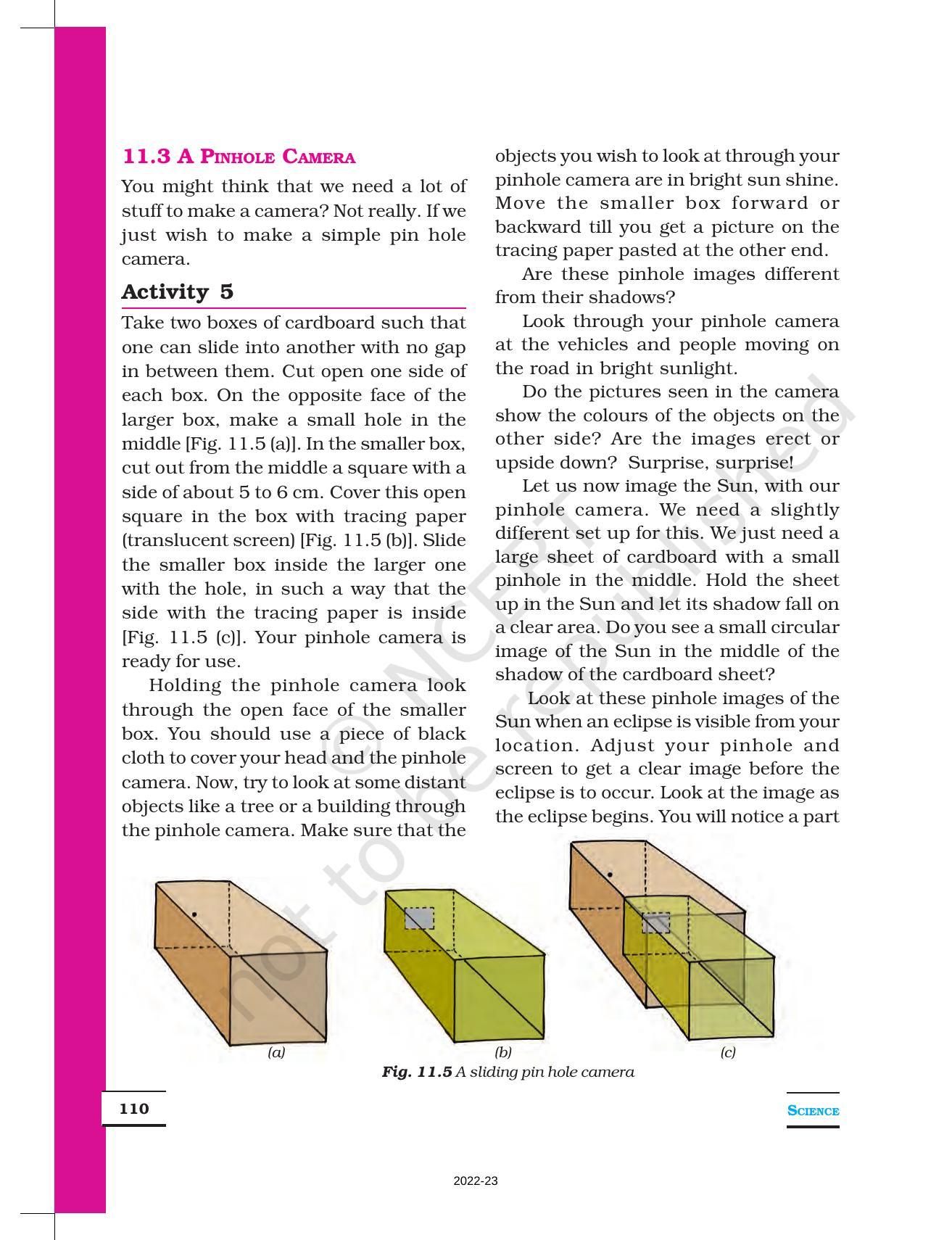 NCERT Book for Class 6 Science: Chapter 11-Light, Shadows and ... NCERT Book for Class 6 Science: Chapter 11-Light, Shadows and ...