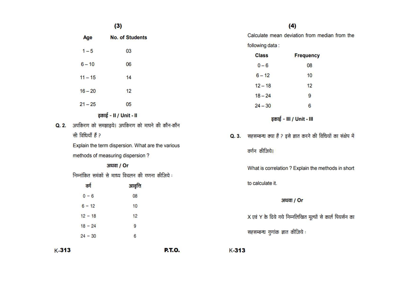 Sarguja University Question Paper - 2022 : B.Com-II(Old) Group-III ...
