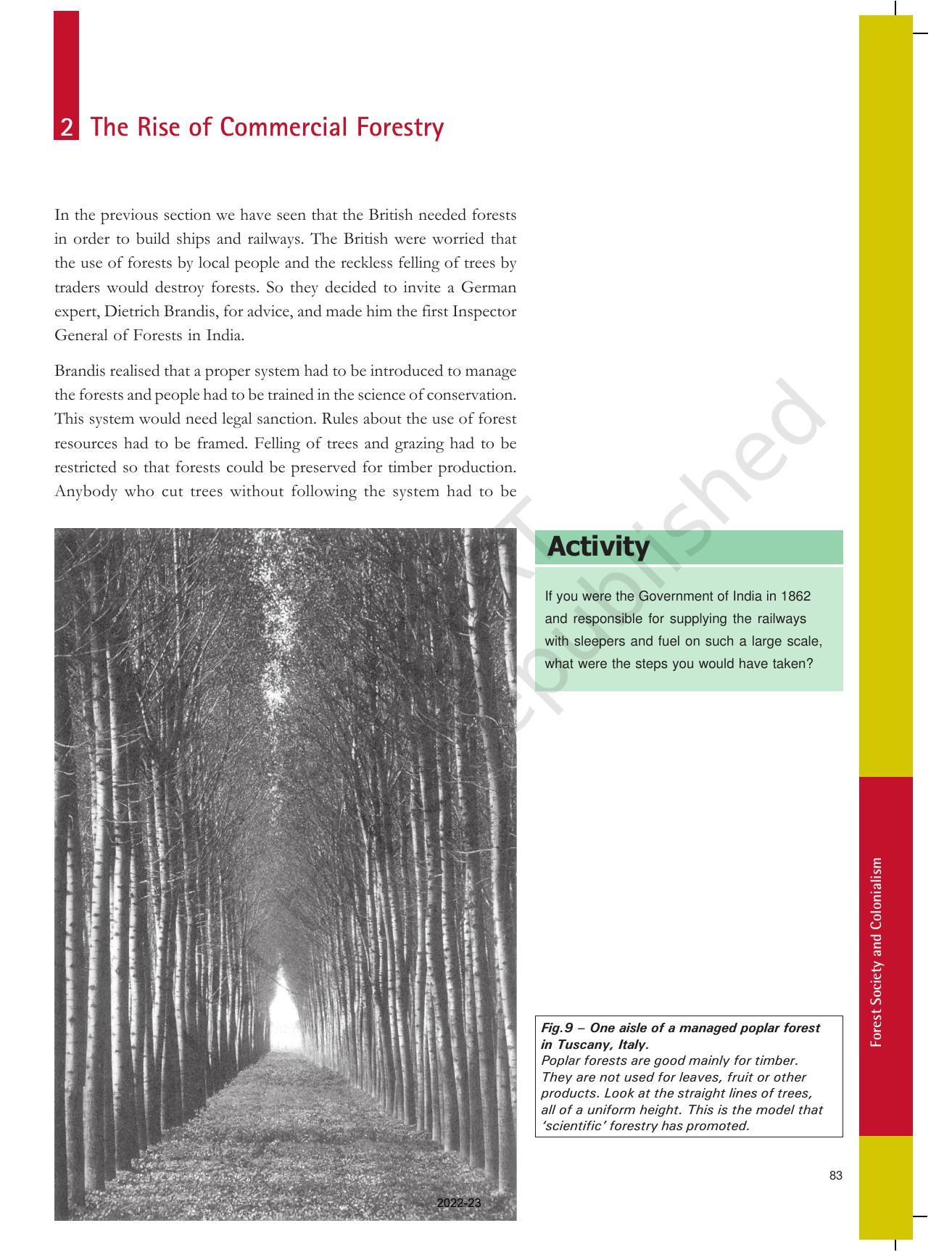 NCERT Book for Class 9 History Chapter 4 Forest Society