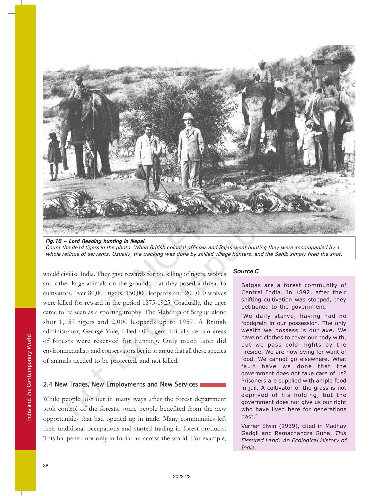 NCERT Book for Class 9 History Chapter 4 Forest Society