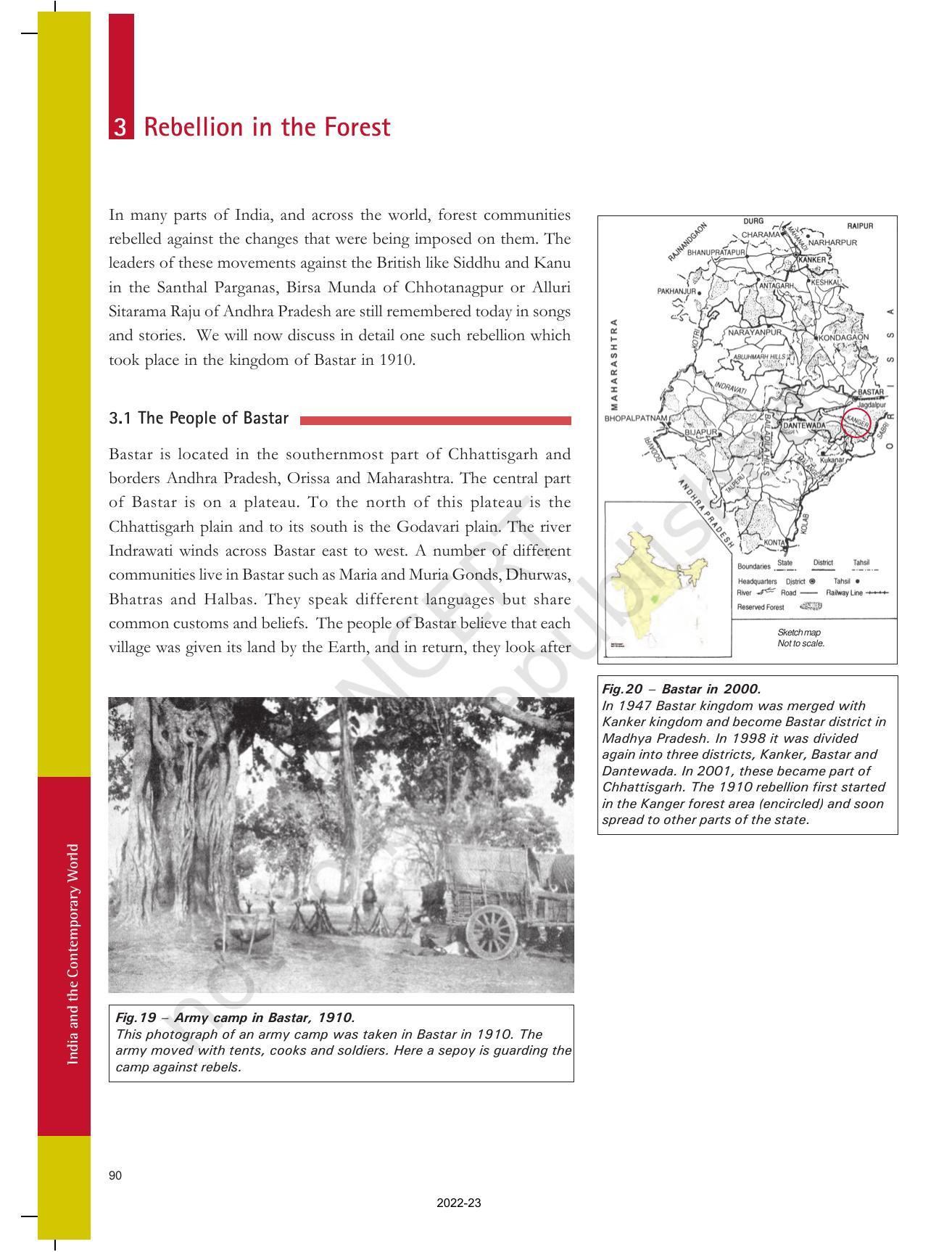 NCERT Book for Class 9 History Chapter 4 Forest Society