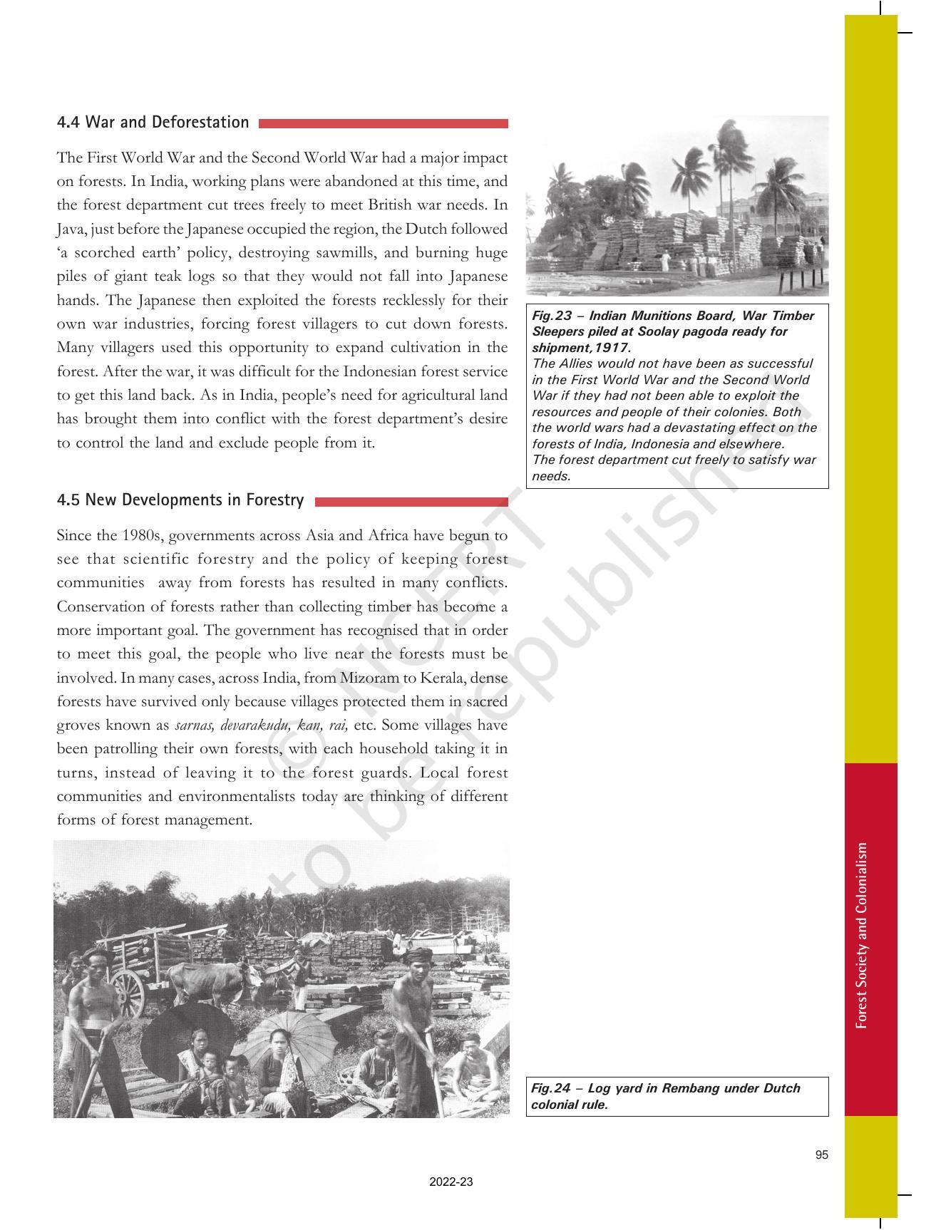 NCERT Book for Class 9 History Chapter 4 Forest Society