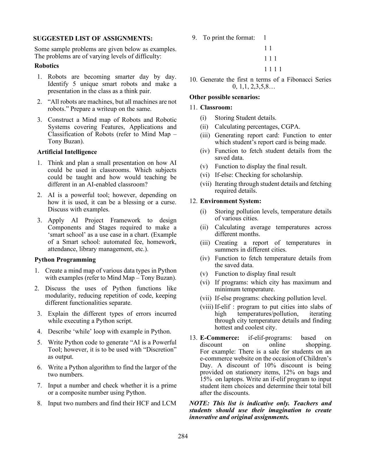 ICSE Robotics & AI Syllabus - IndCareer Docs