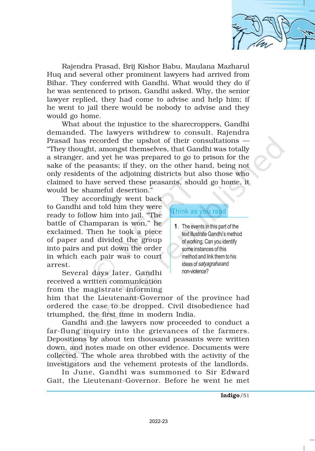 NCERT Book for Class 12 English Chapter 5 Indigo - IndCareer Docs