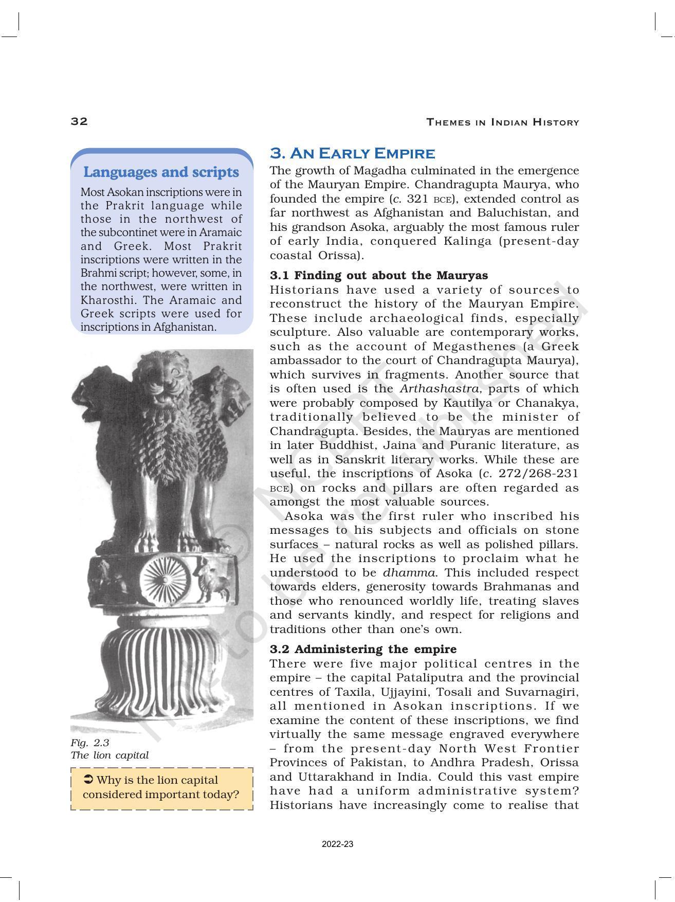 NCERT Book for Class 12 History Chapter 2 Kings, Farmers