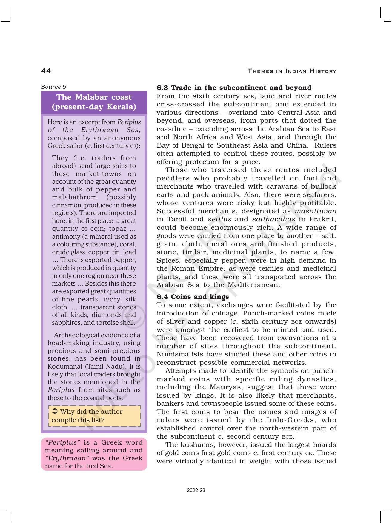 NCERT Book for Class 12 History Chapter 2 Kings, Farmers