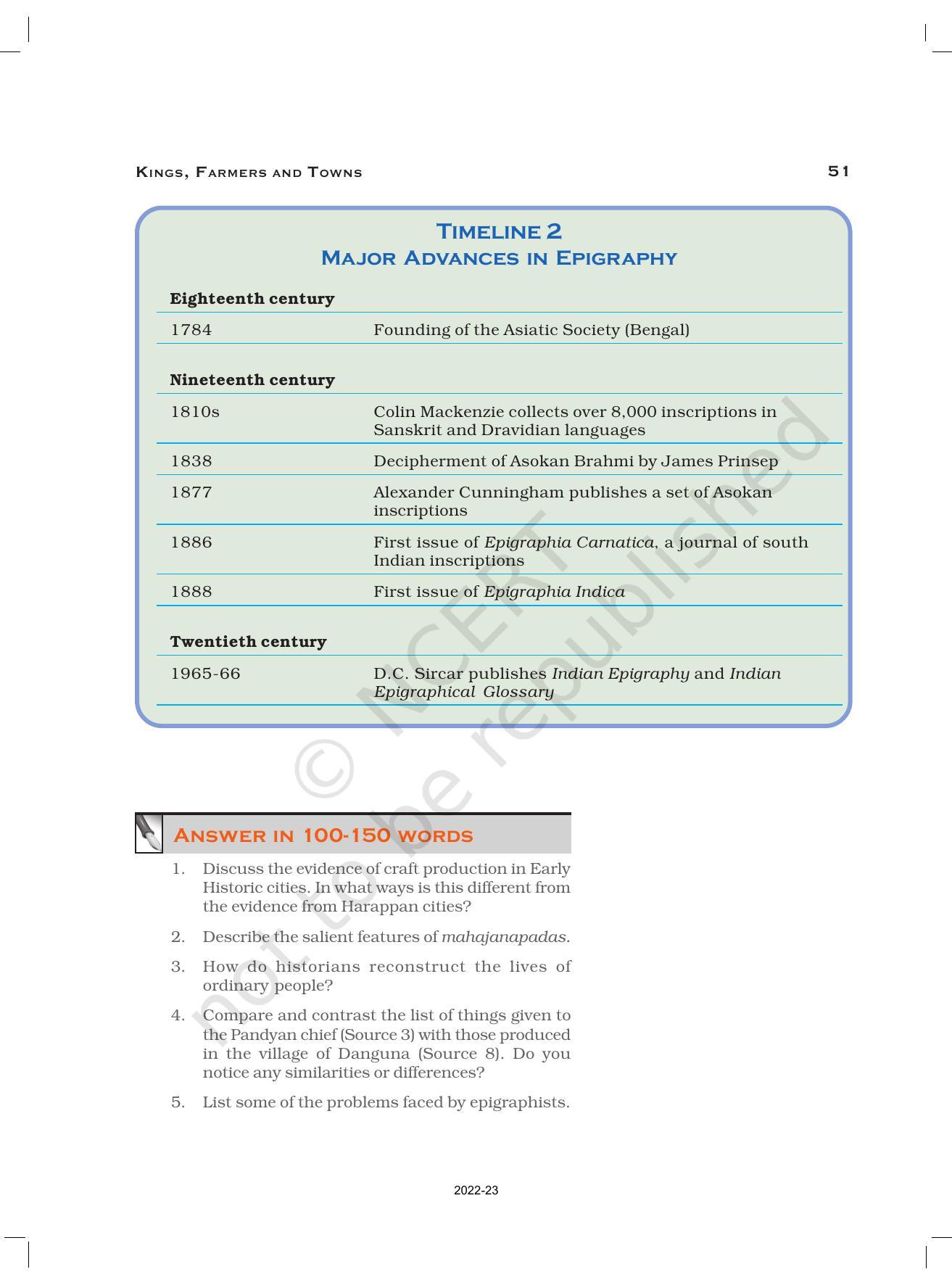 NCERT Book for Class 12 History Chapter 2 Kings, Farmers
