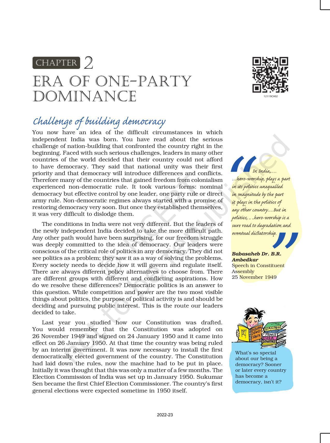 NCERT Book for Class 12 Political Science (Politics In India Since ...