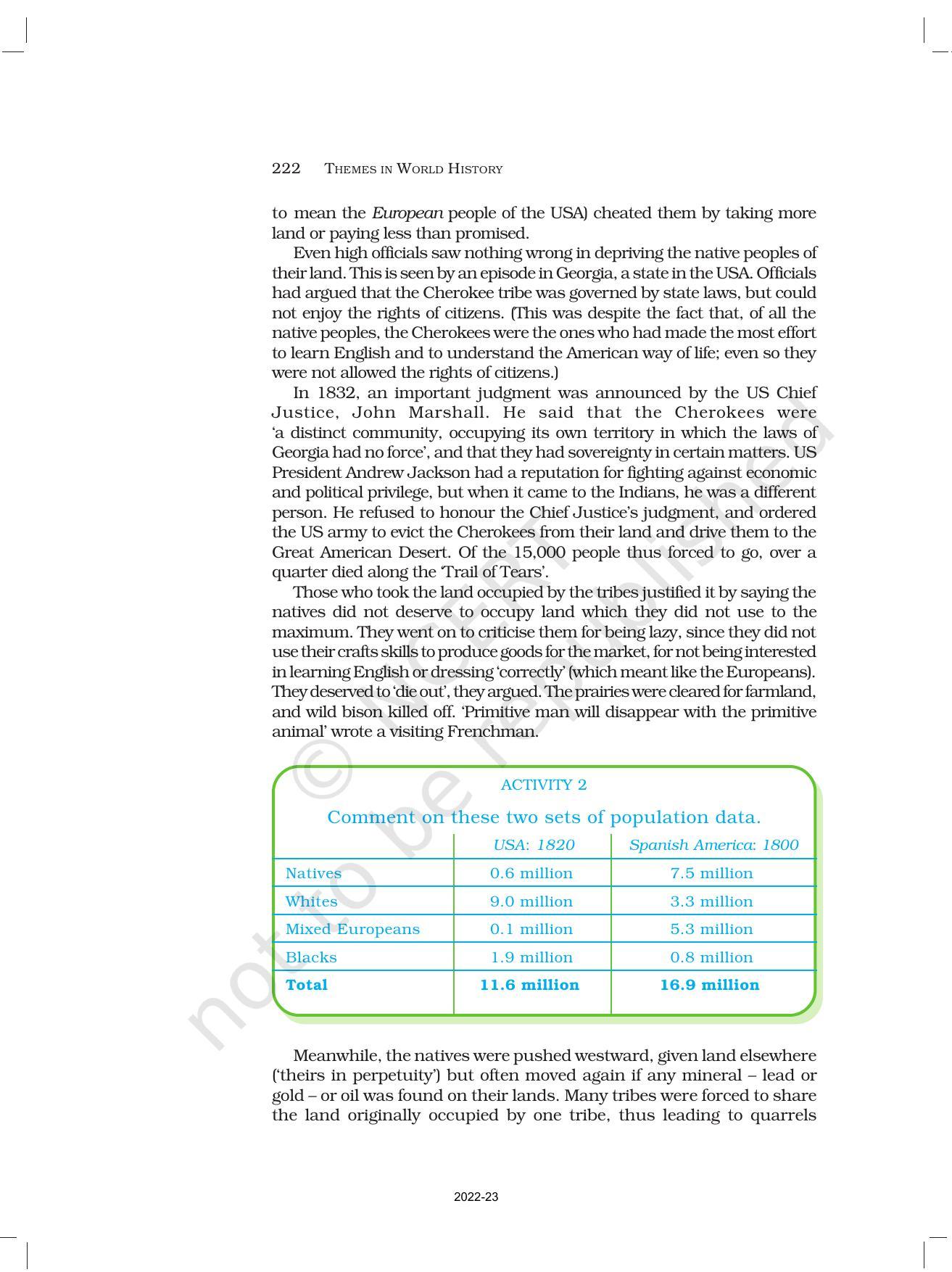NCERT Book for Class 11 History Chapter 10 Displacing
