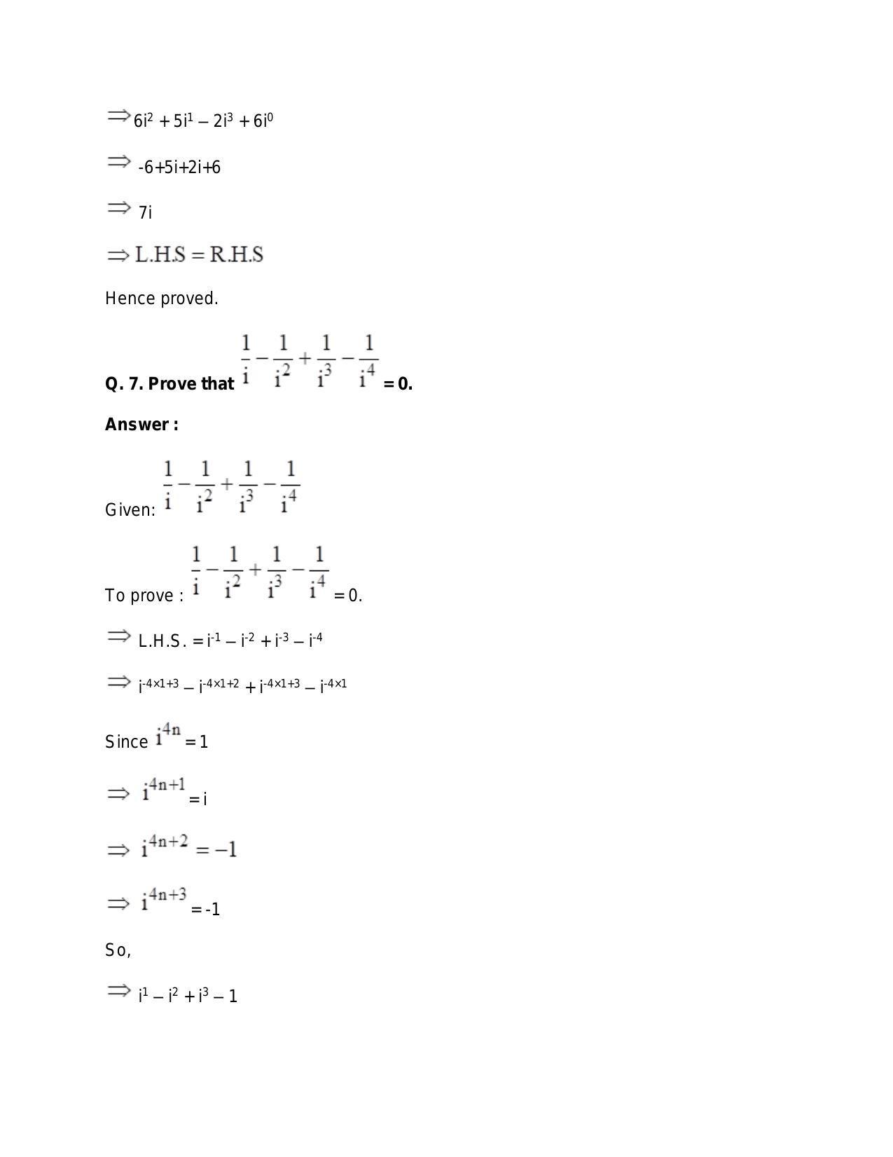 RS Aggarwal Solutions for 11th Class Maths Chapter 5-Complex Numbers and Quadratic Equations ...