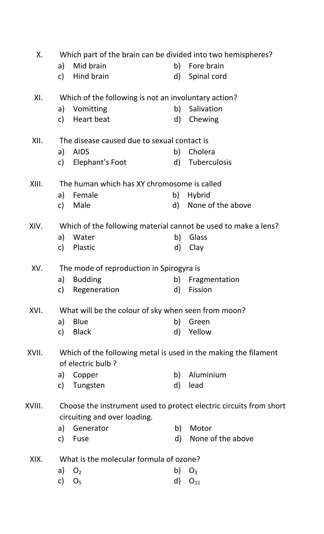 PSEB Class 10th Science Paper 2025 [PDF] - Punjab Board 10th Science ...