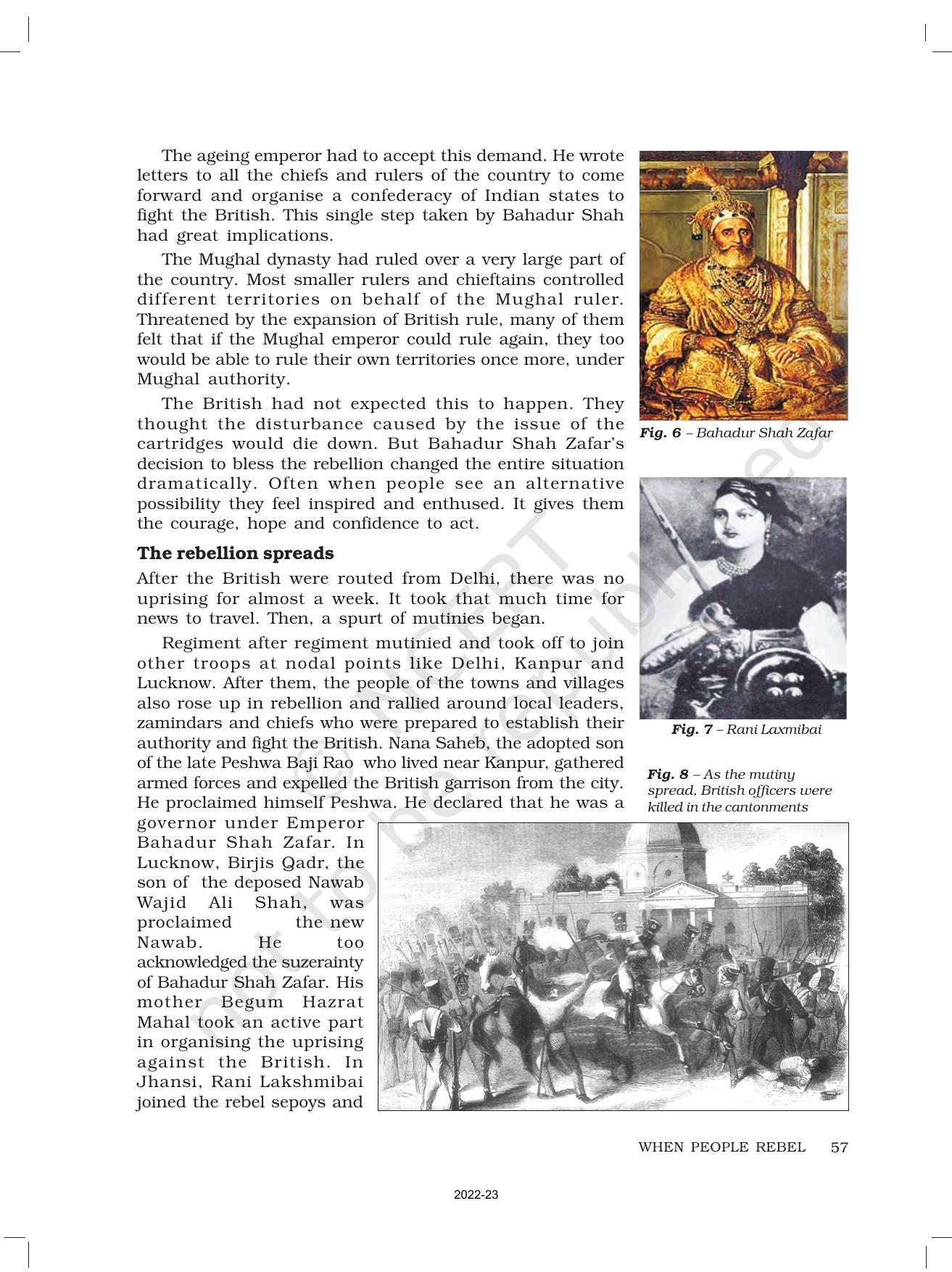 NCERT Book for Class 8 History Chapter 5 When People Rebel