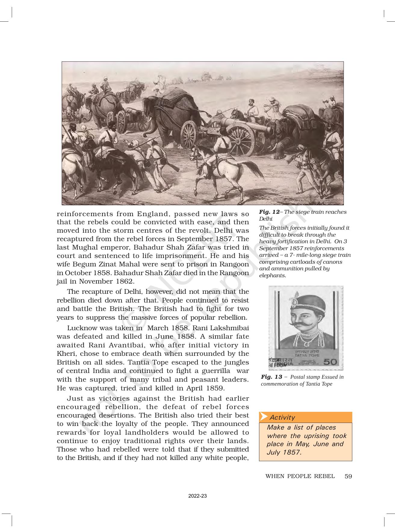 NCERT Book for Class 8 History Chapter 5 When People Rebel