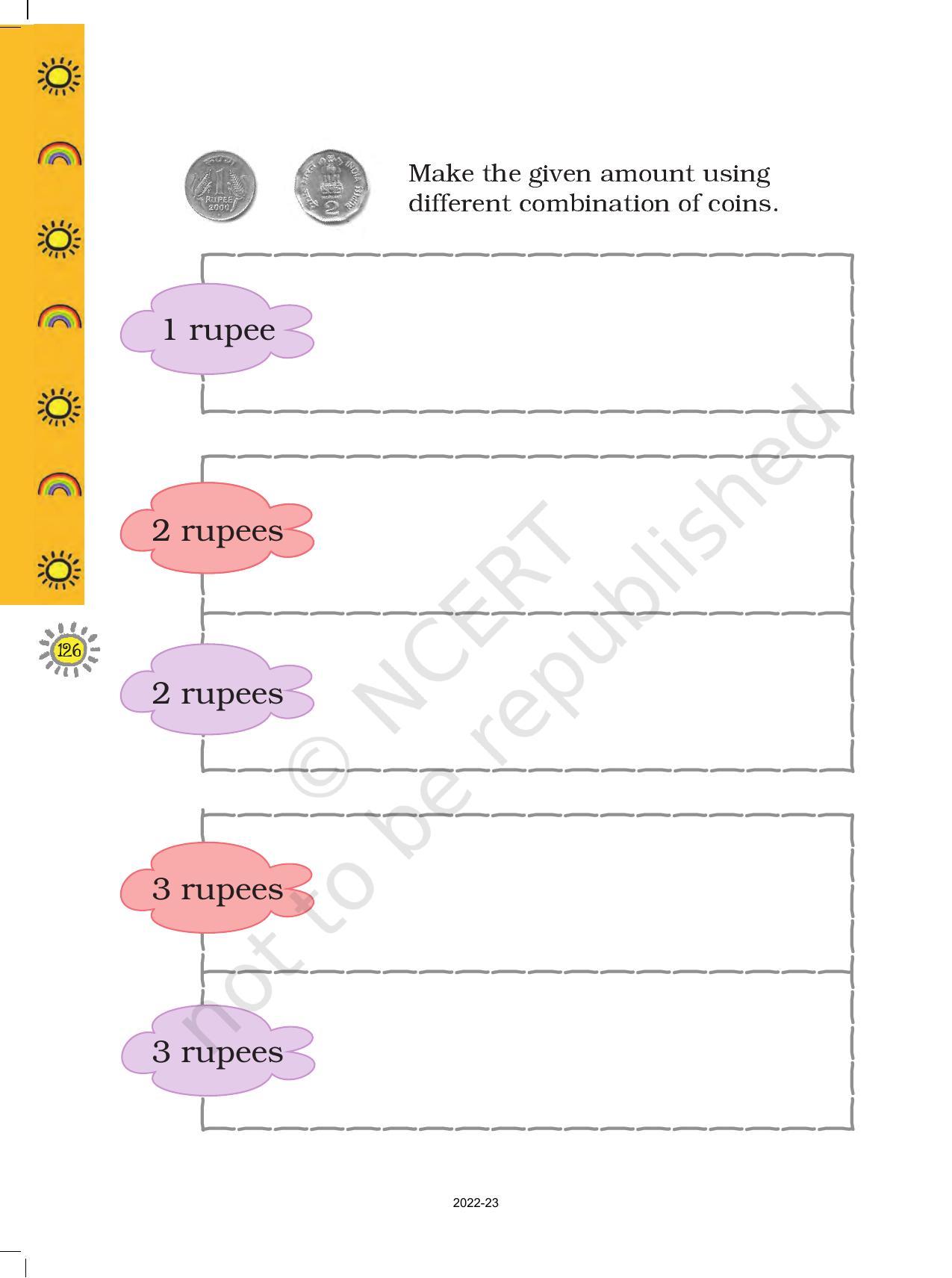 NCERT Book for Class 1 Maths :Chapter 12-Money - IndCareer Schools
