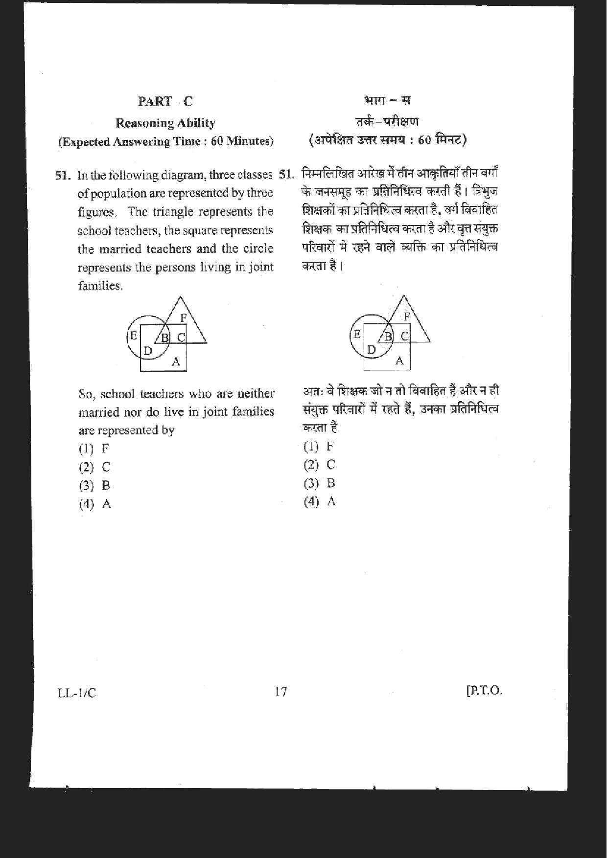 RIE CEE Old Question Paper of Group A - IndCareer Docs