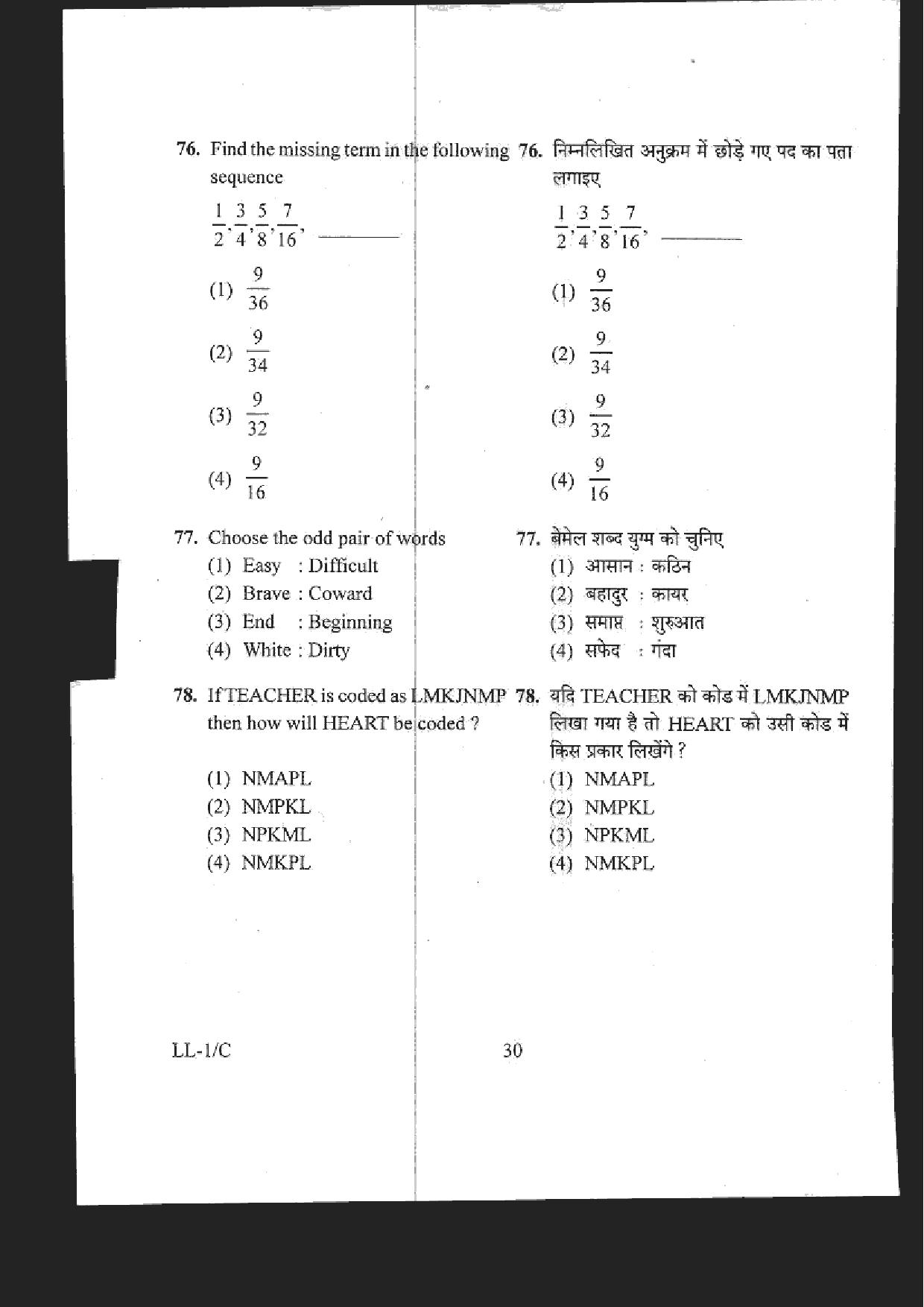 RIE CEE Old Question Paper of Group A - IndCareer Docs