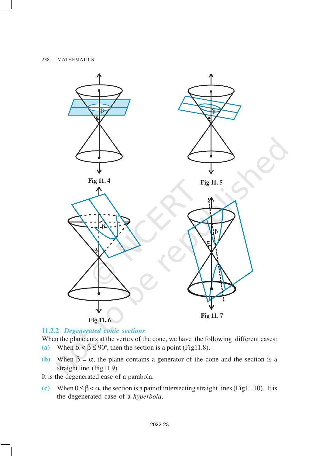 NCERT Book for Class 11 Maths Chapter 11 Conic Sections