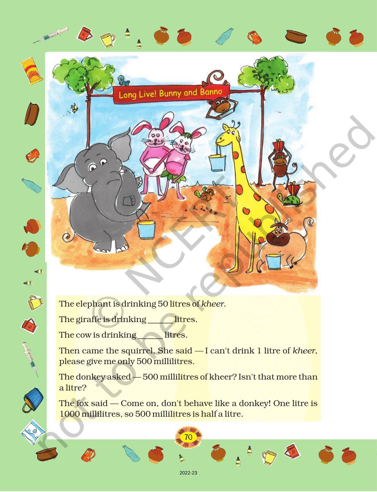 NCERT Book for Class 4 Maths Chapter 7 Jugs and Mugs - IndCareer Schools