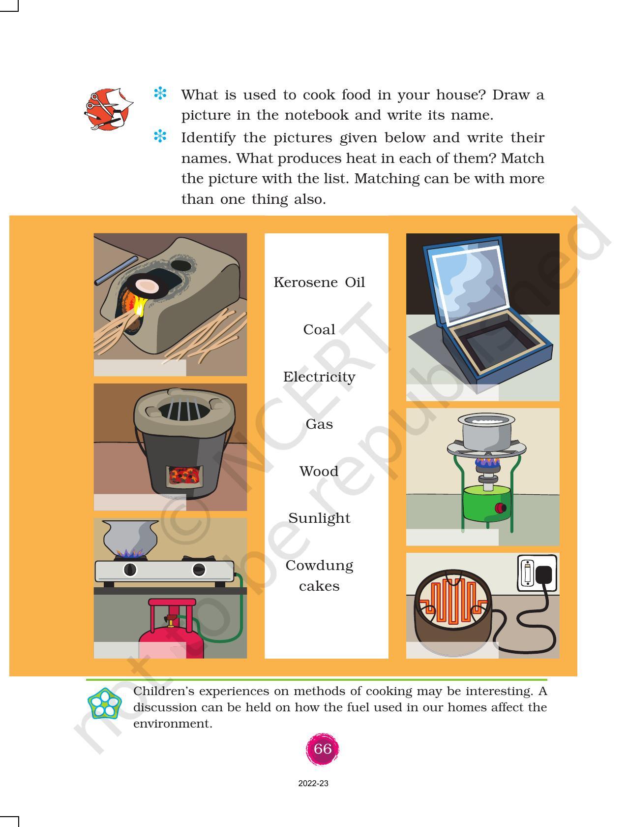 NCERT Book for Class 3 EVS Chapter 10-What is Cooking - IndCareer Schools