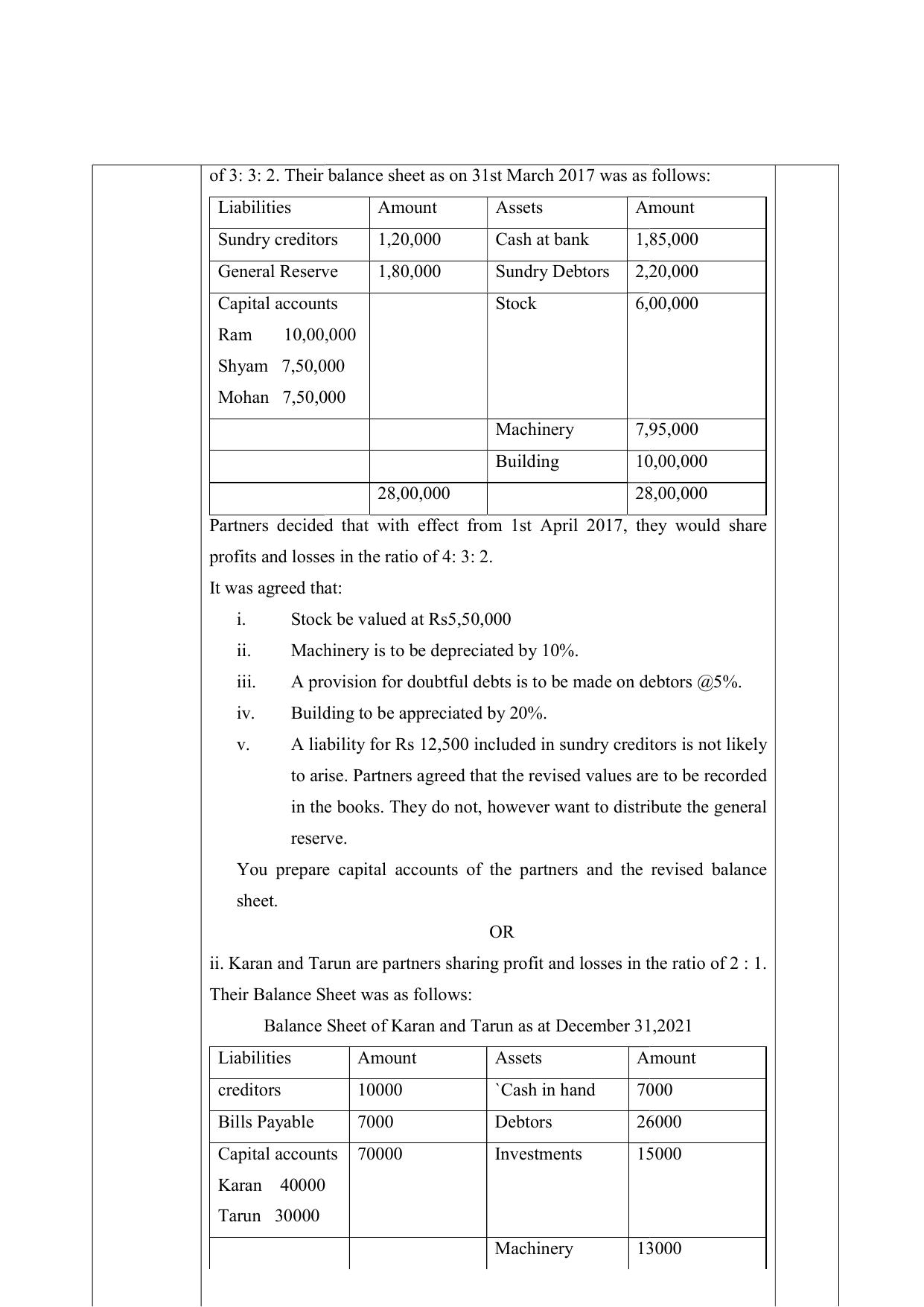 NIOS Class 12 Accountancy Sample Paper - IndCareer Docs