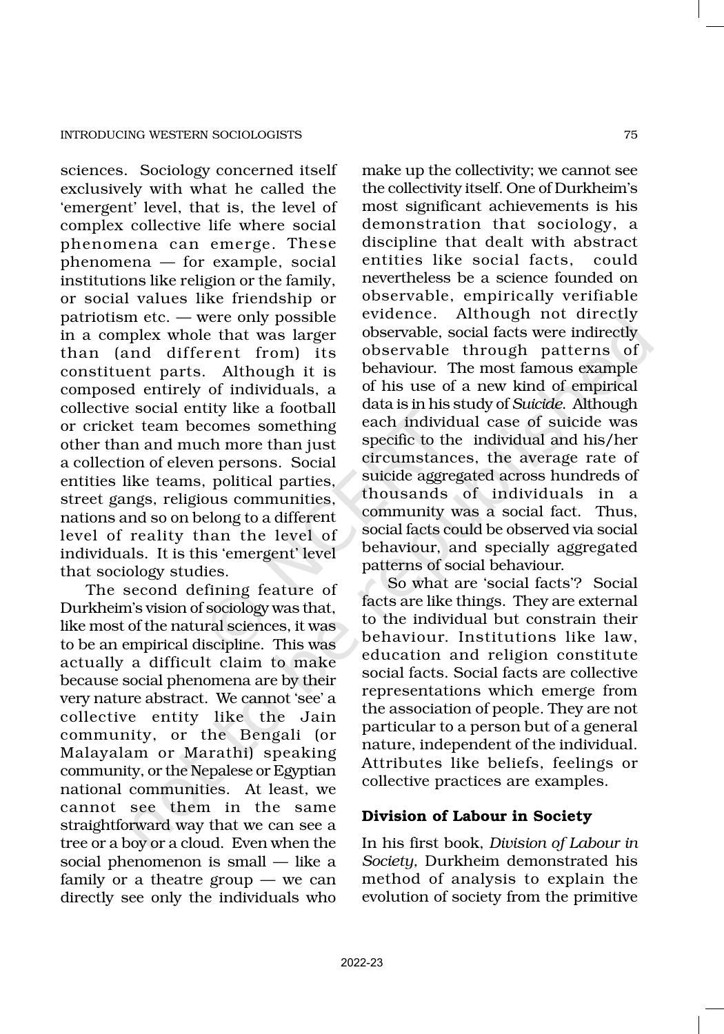 Ncert Book For Class 11 Sociology Chapter 4 Introducing