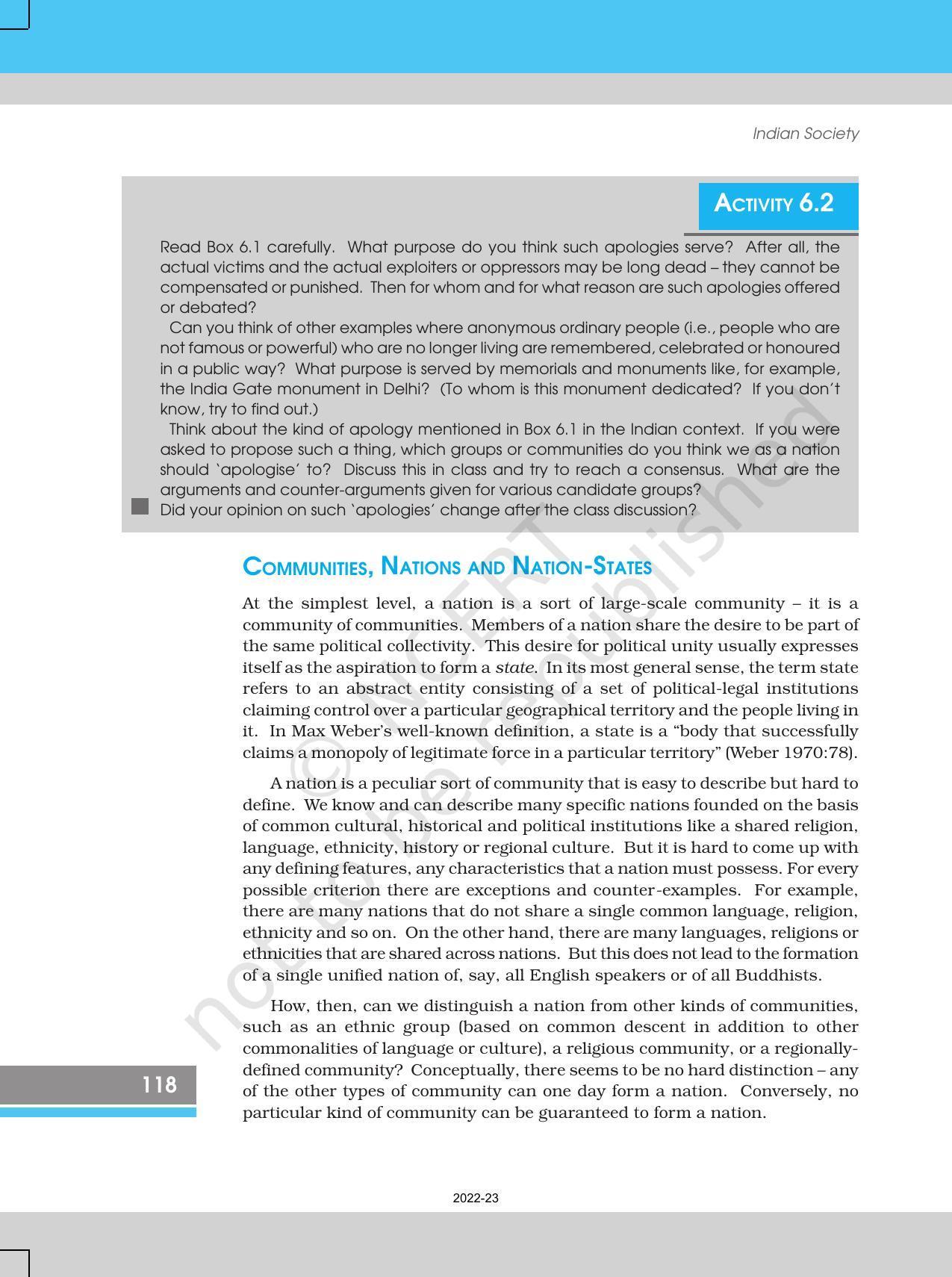 NCERT Book for Class 12 Sociology Chapter 6 The Challenges