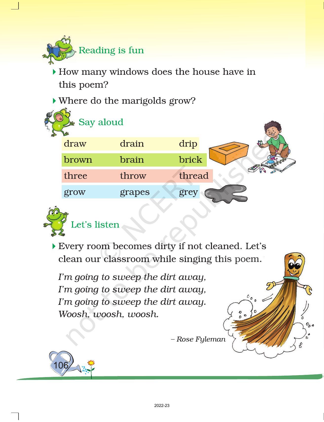 NCERT Book for Class 2 English (Marigold):Chapter 7-On My Blackboard I ...