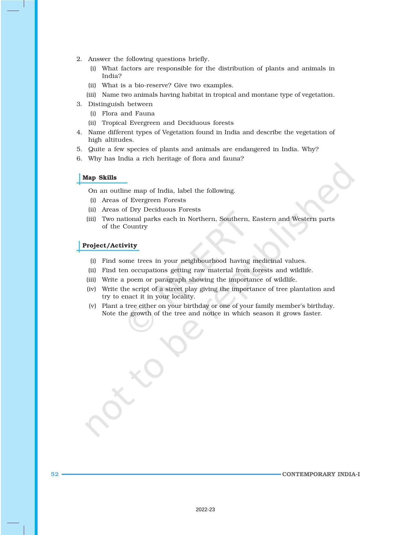 NCERT Book for Class 9 Geography Chapter 5 Natural Vegetation