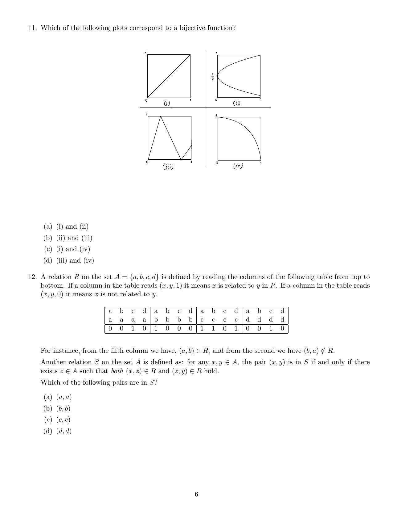 CMI Entrance Exam 2022 Question Paper MSc Data Science - IndCareer Docs