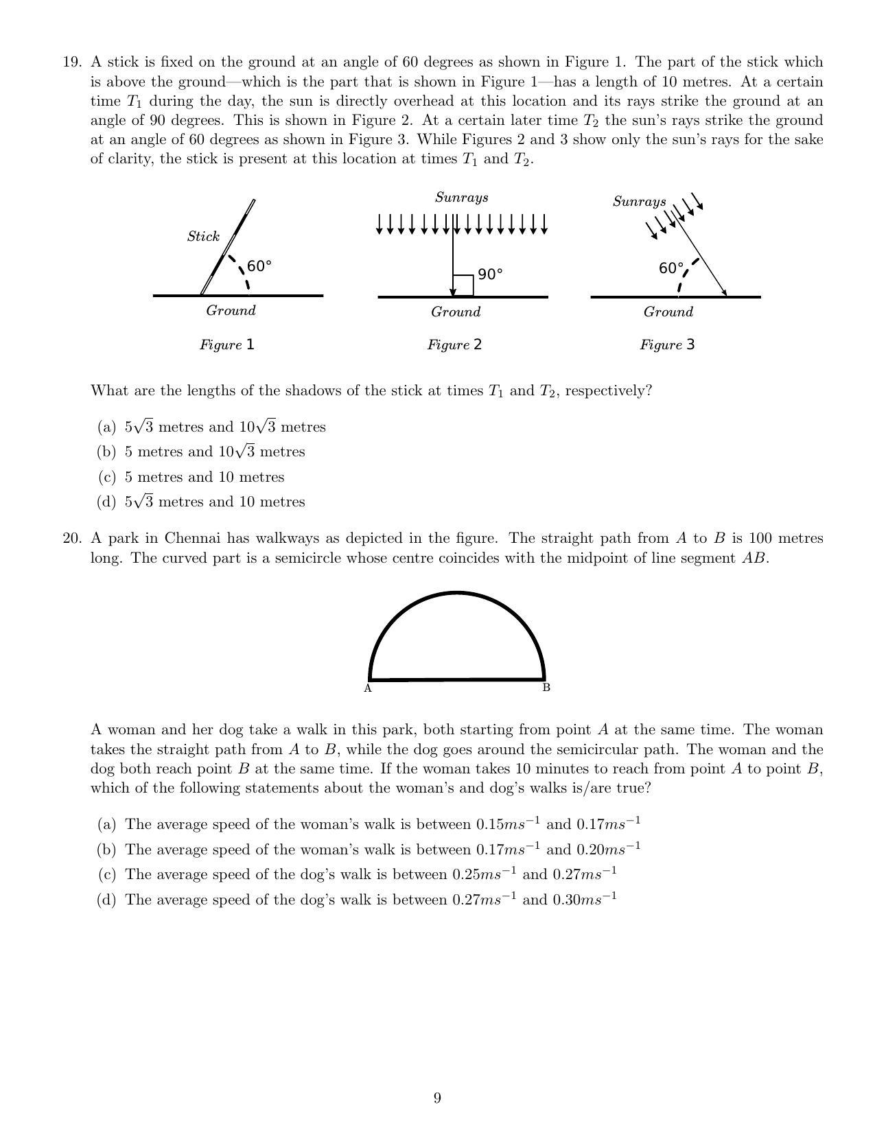 CMI Entrance Exam 2022 Question Paper MSc Data Science - IndCareer Docs