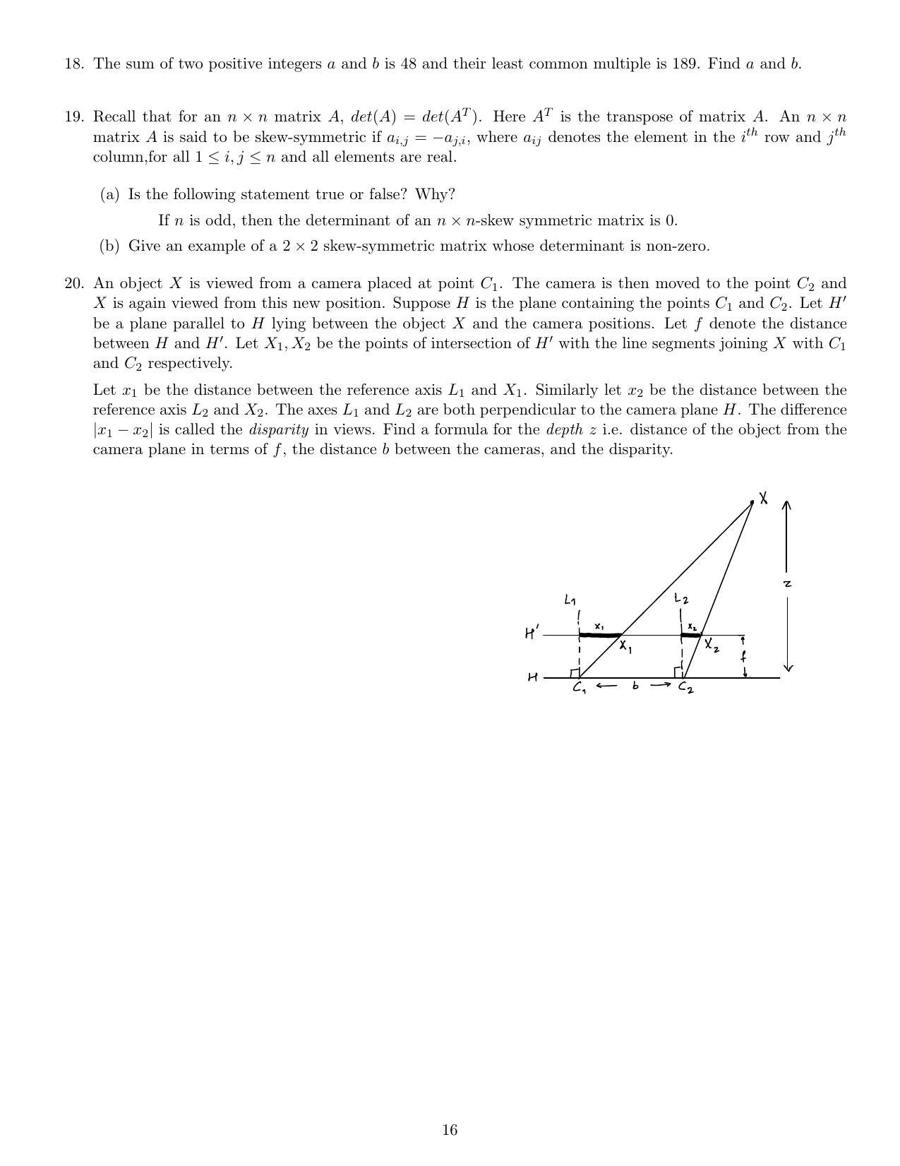CMI Entrance Exam 2022 Question Paper MSc Data Science - IndCareer Docs