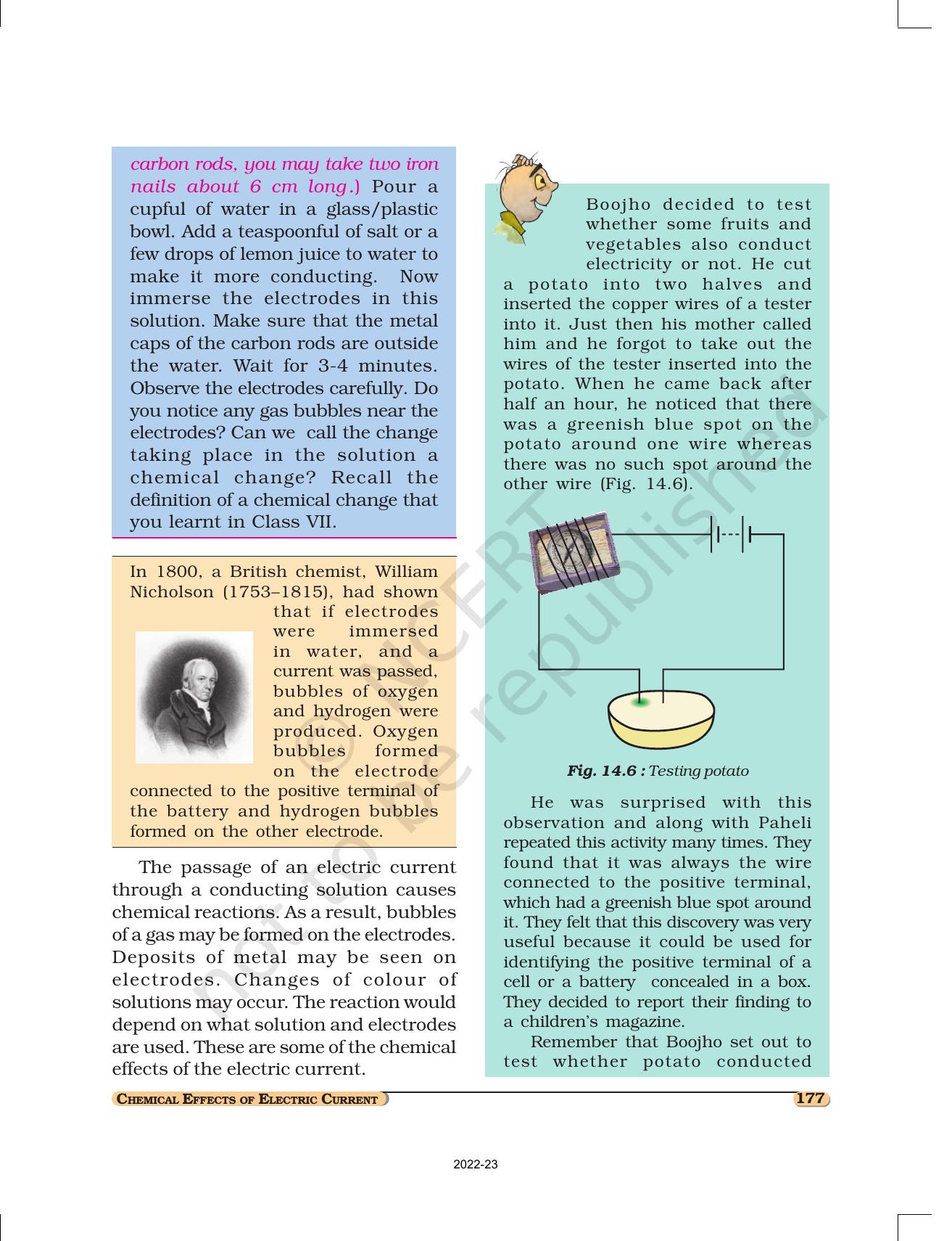 NCERT Book for Class 8 Science Chapter 14 Chemical Effects