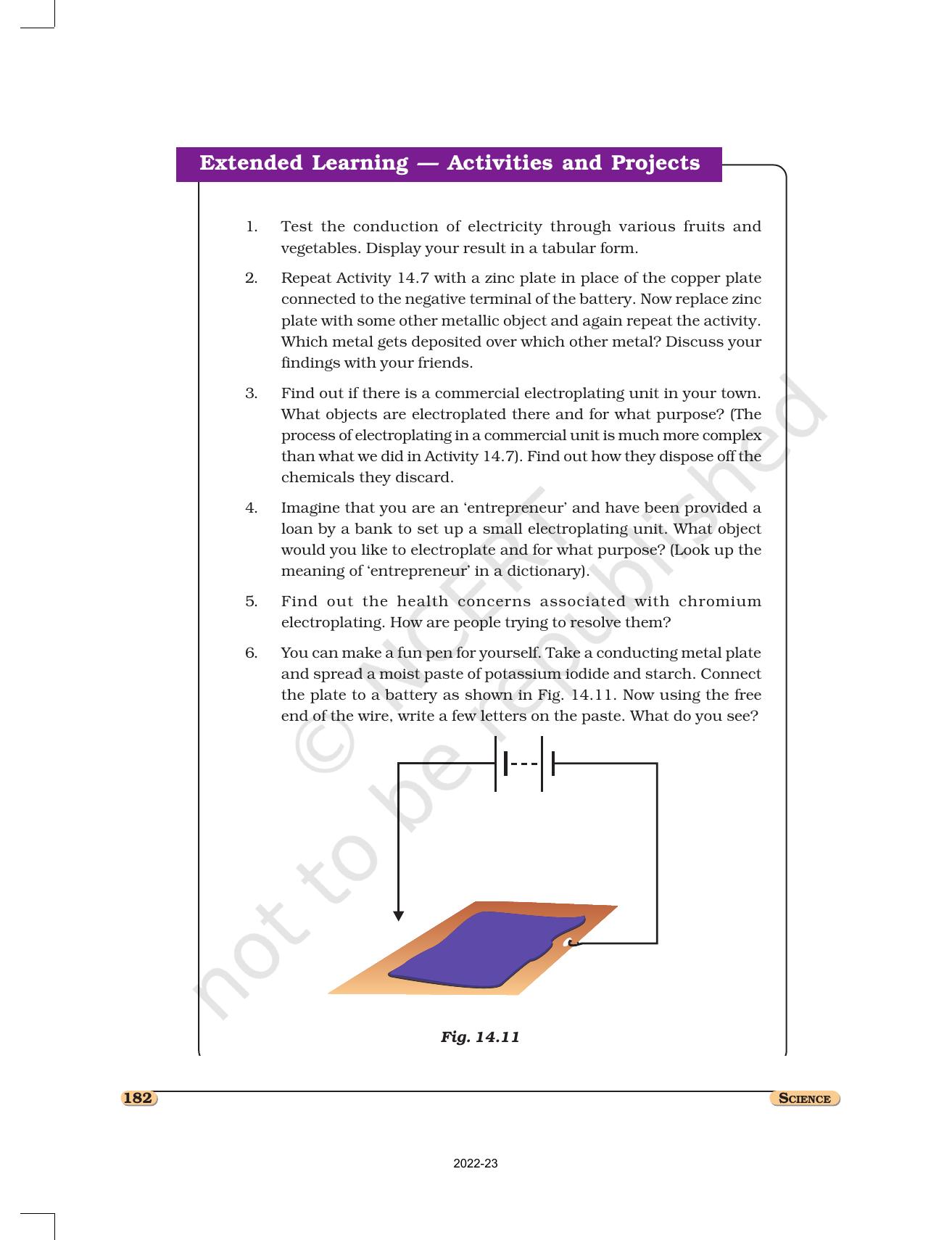 NCERT Book for Class 8 Science Chapter 14 Chemical Effects